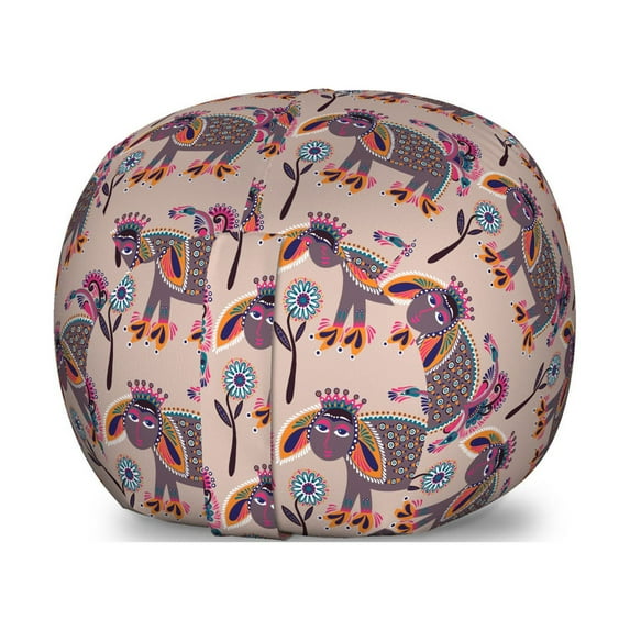 Ethnic Storage Toy Bag Chair, Repetitive and Ukrainian Folktales ...