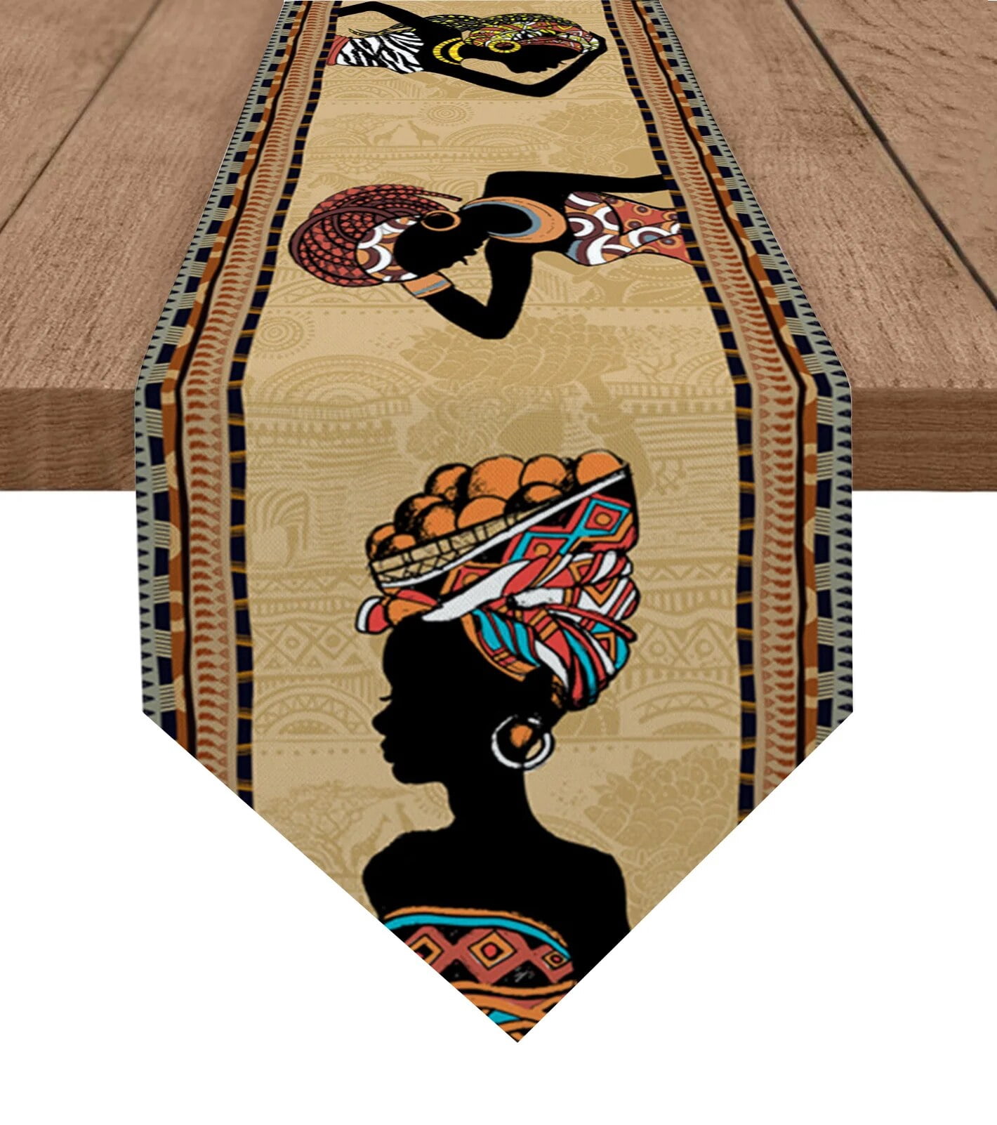 Ethnic Style African Women Black Women Table Runner Wedding Party Decor ...