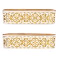 Ethnic Style Embroidery Polyester Ribbons Jacquard Ribbon with Floral ...