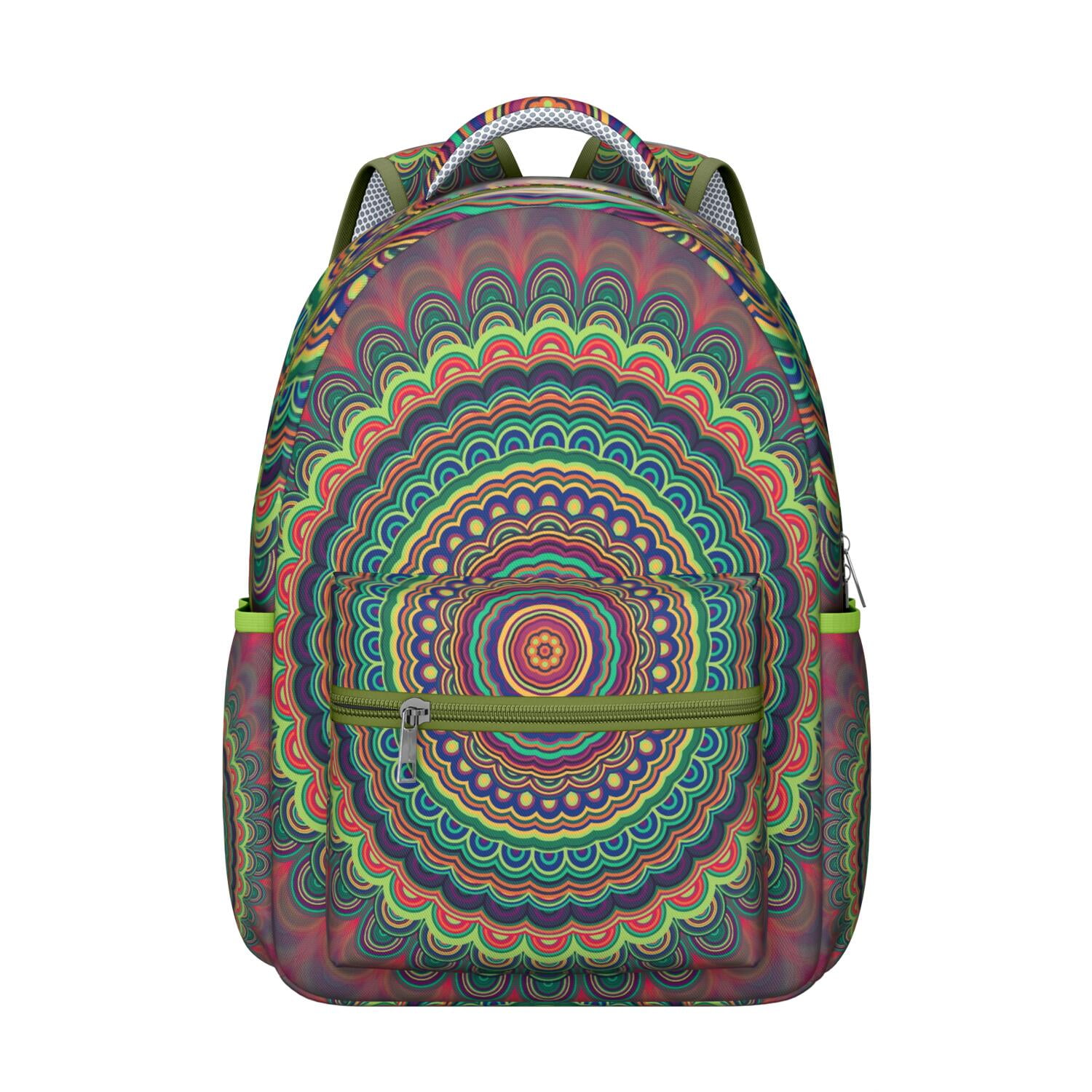 Ethnic Style Mandala Students’s Backpack Adjustable Strap School Bag ...
