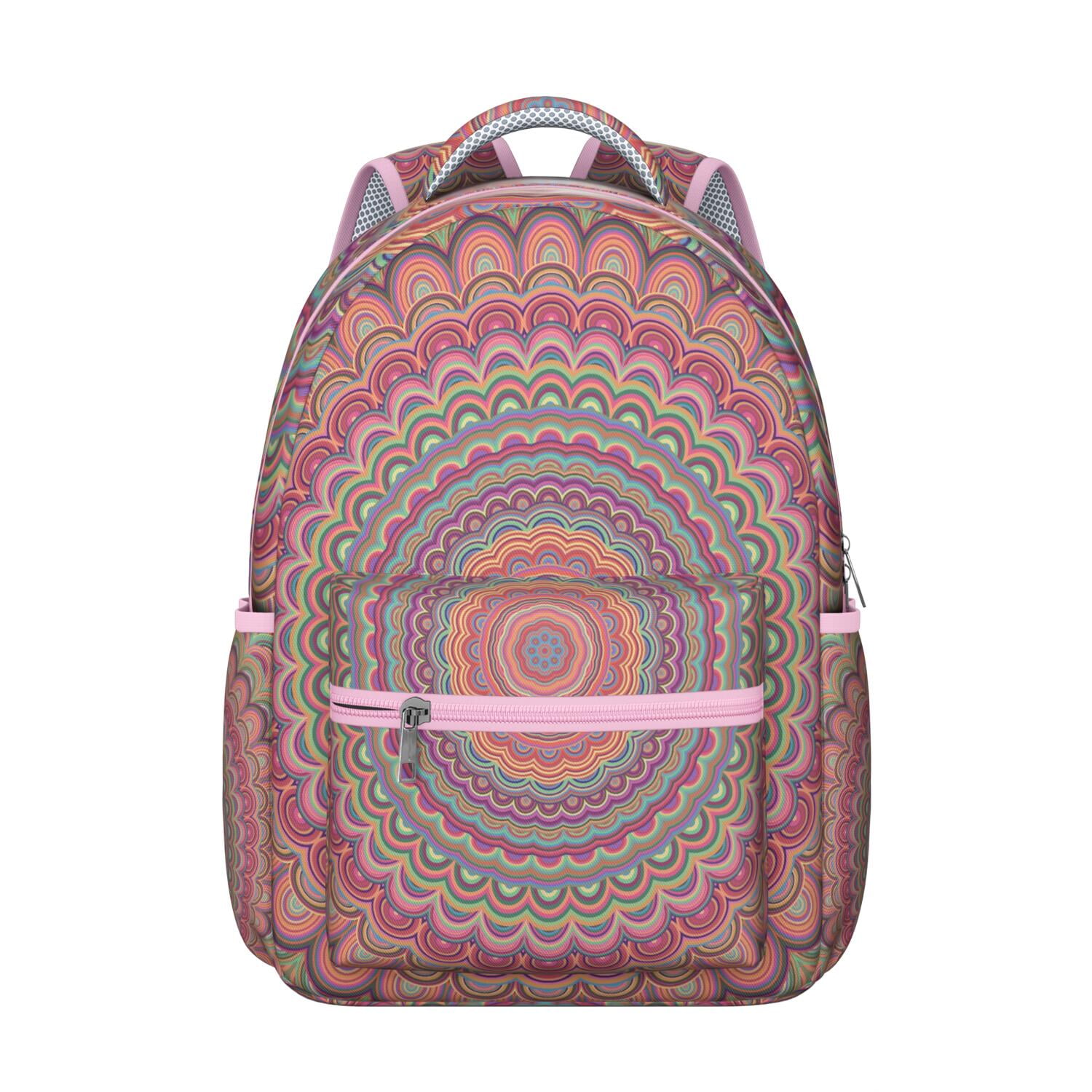 Ethnic Style Mandala Students’s Backpack Adjustable Strap School Bag ...