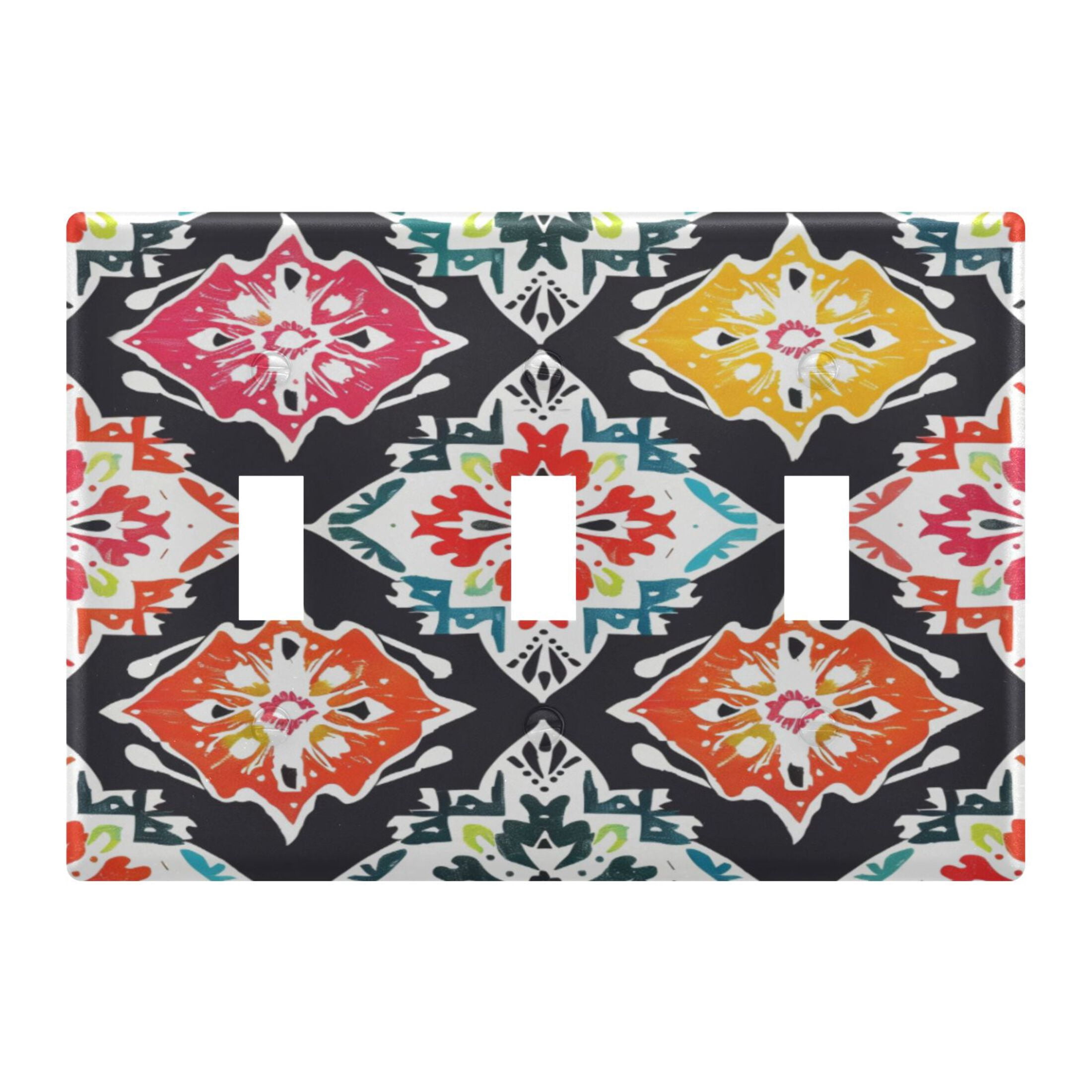 Ethnic Style Square Abstract Pattern Light Switch Cover Electrical ...
