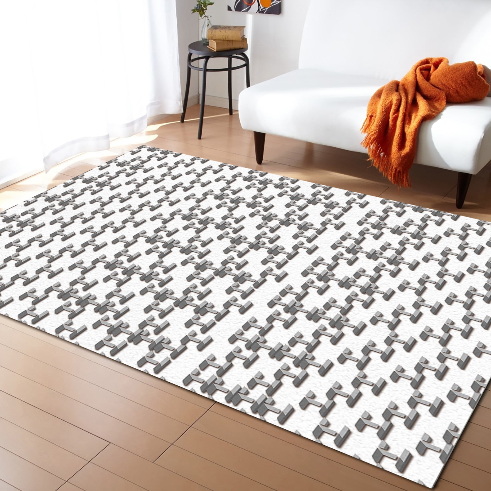 Ethnic Symbols Texture Loop Arrow Carpet Area Rug Children's Room ...