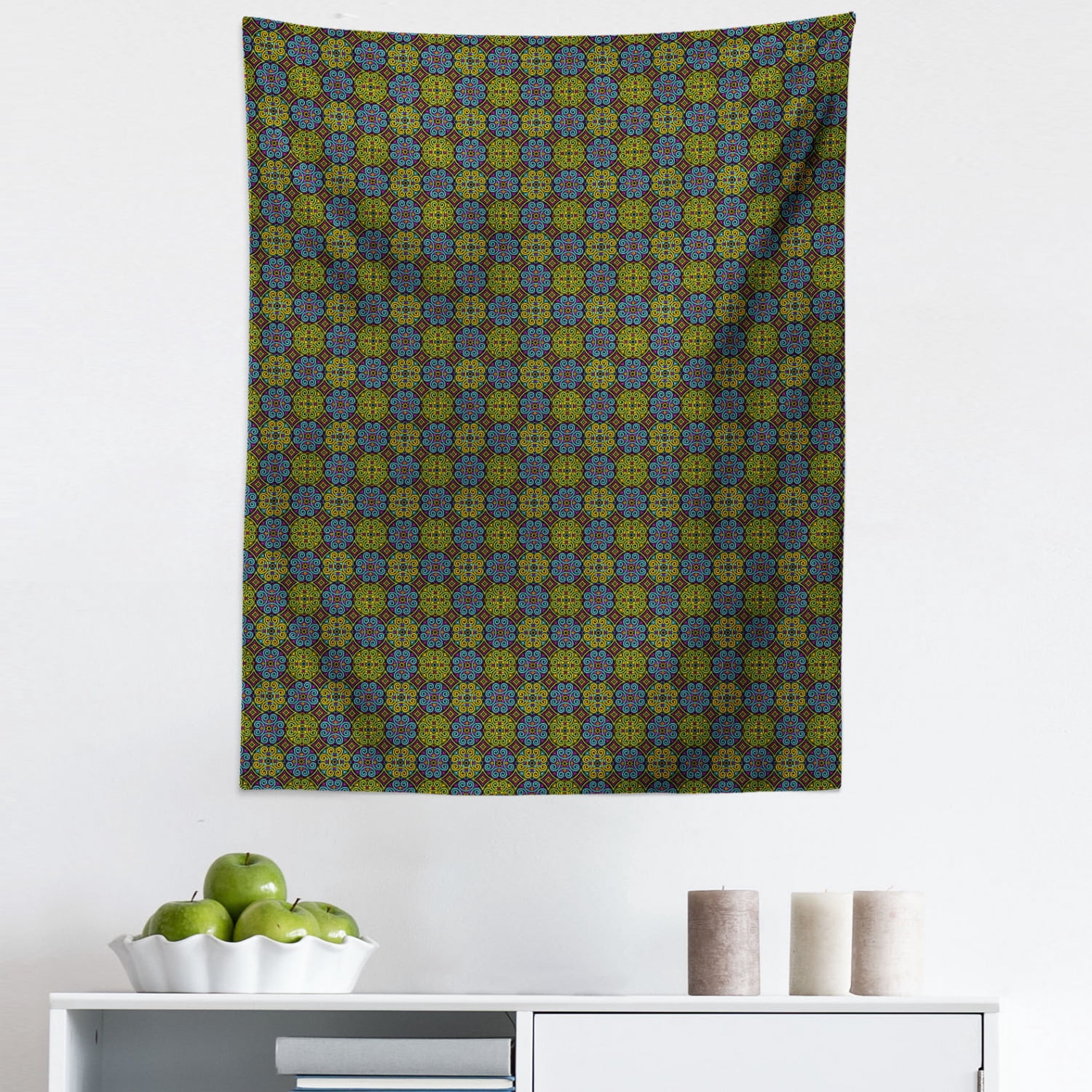 Ethnic Tapestry, Pattern with Funny Oriental Geometric Grid Inspired ...