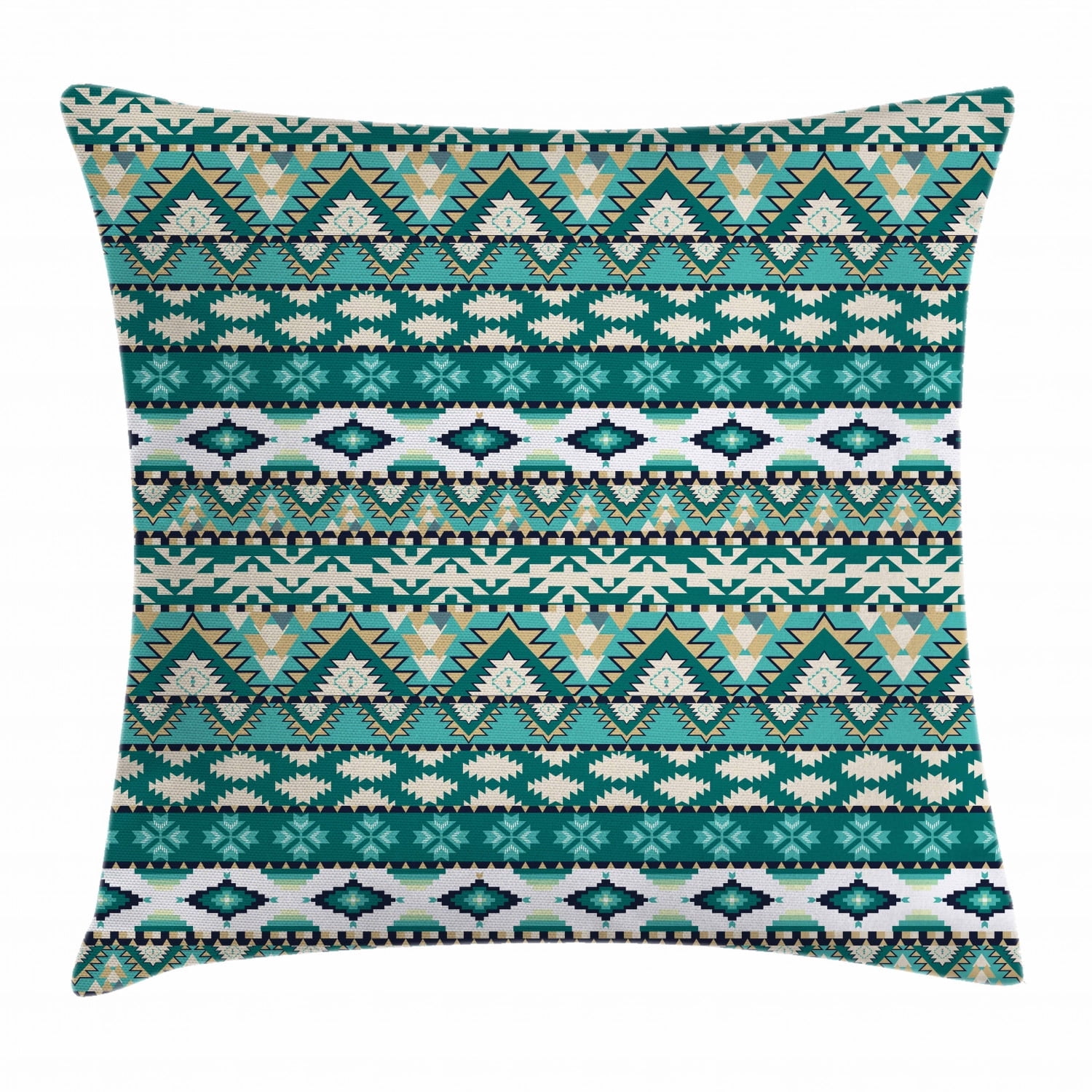 Ethnic Throw Pillow Cushion Cover, Tribal Aztec Design Geometrical ...