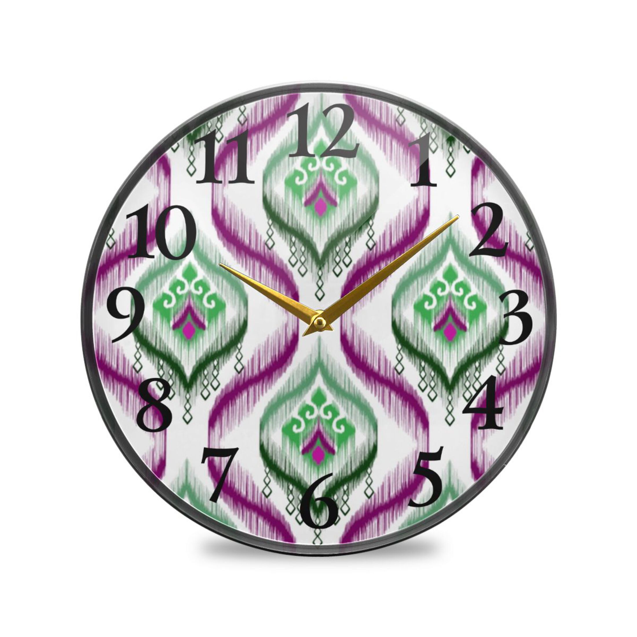 Ethnic Tribal Indian Mandala Wall Clocks Battery Operated 9.5 Inch ...
