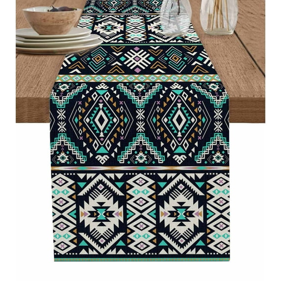 Ethnic Tribal Style Art Aztec Table Runners Dresser Scarf Table r ...