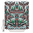 Ethnic Tribal Vintage Bathroom Shower Curtains with 12 Hooks Waterproof ...