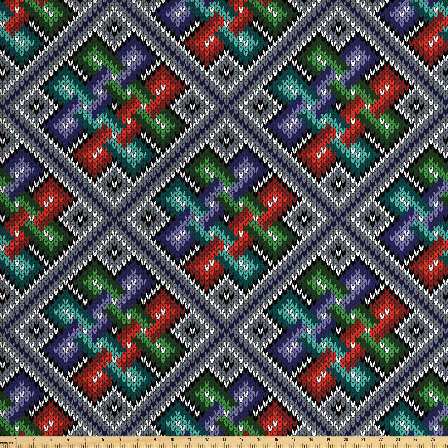 Ambesonne Ethnic Fabric by the Yard Upholstery, South American Pattern ...