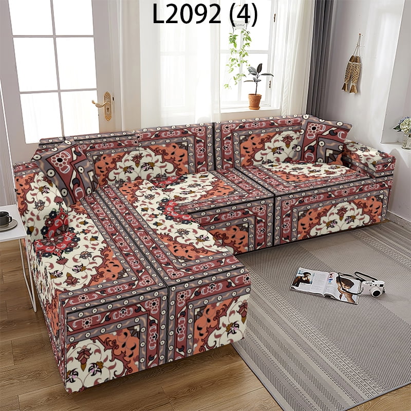 Ethnic Vintage Elastic Sofa Cover for Living Room Sofa Towel Mandala ...