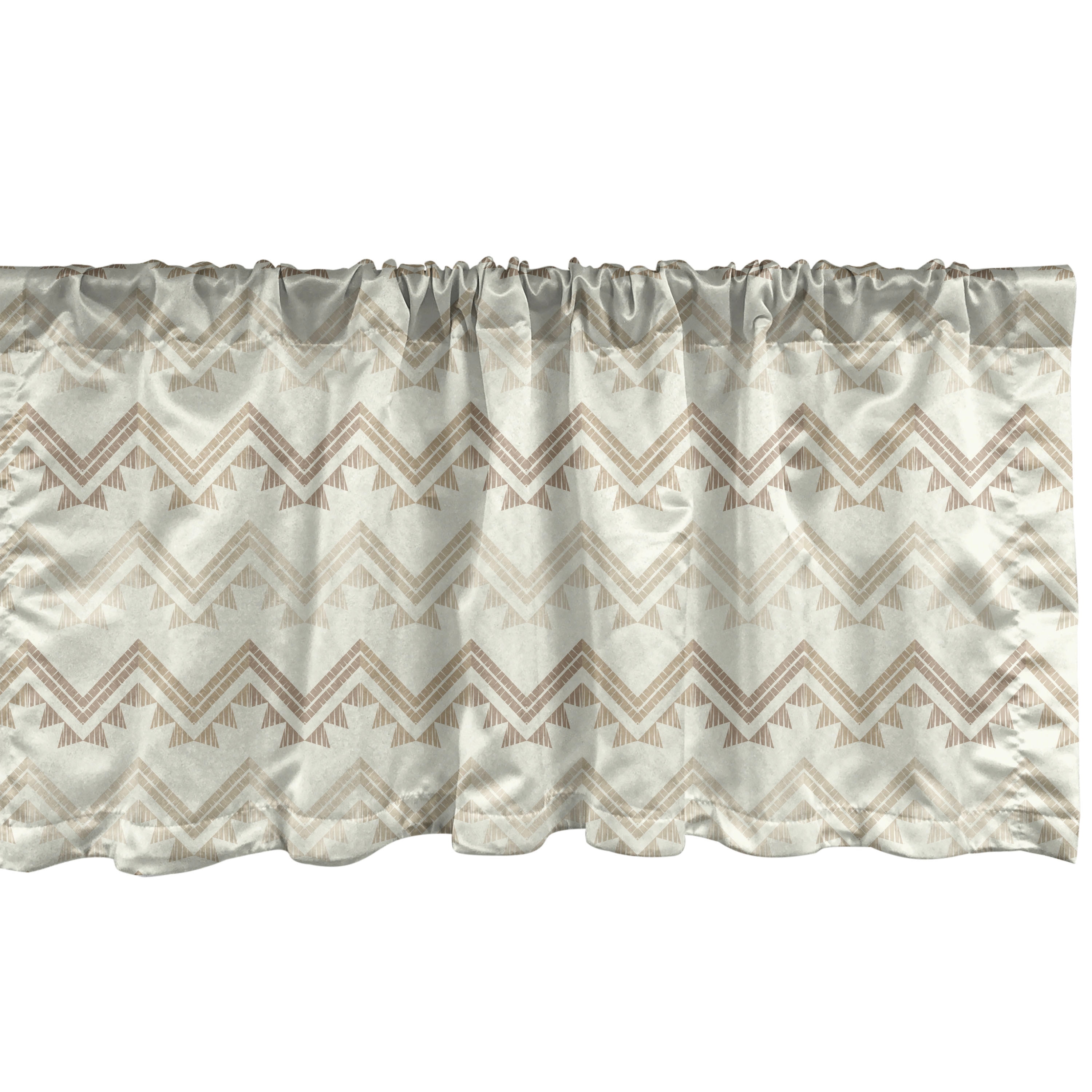 Ethnic Window Valance Pack Of 2 Print Of Continuous Tribal Zigzag