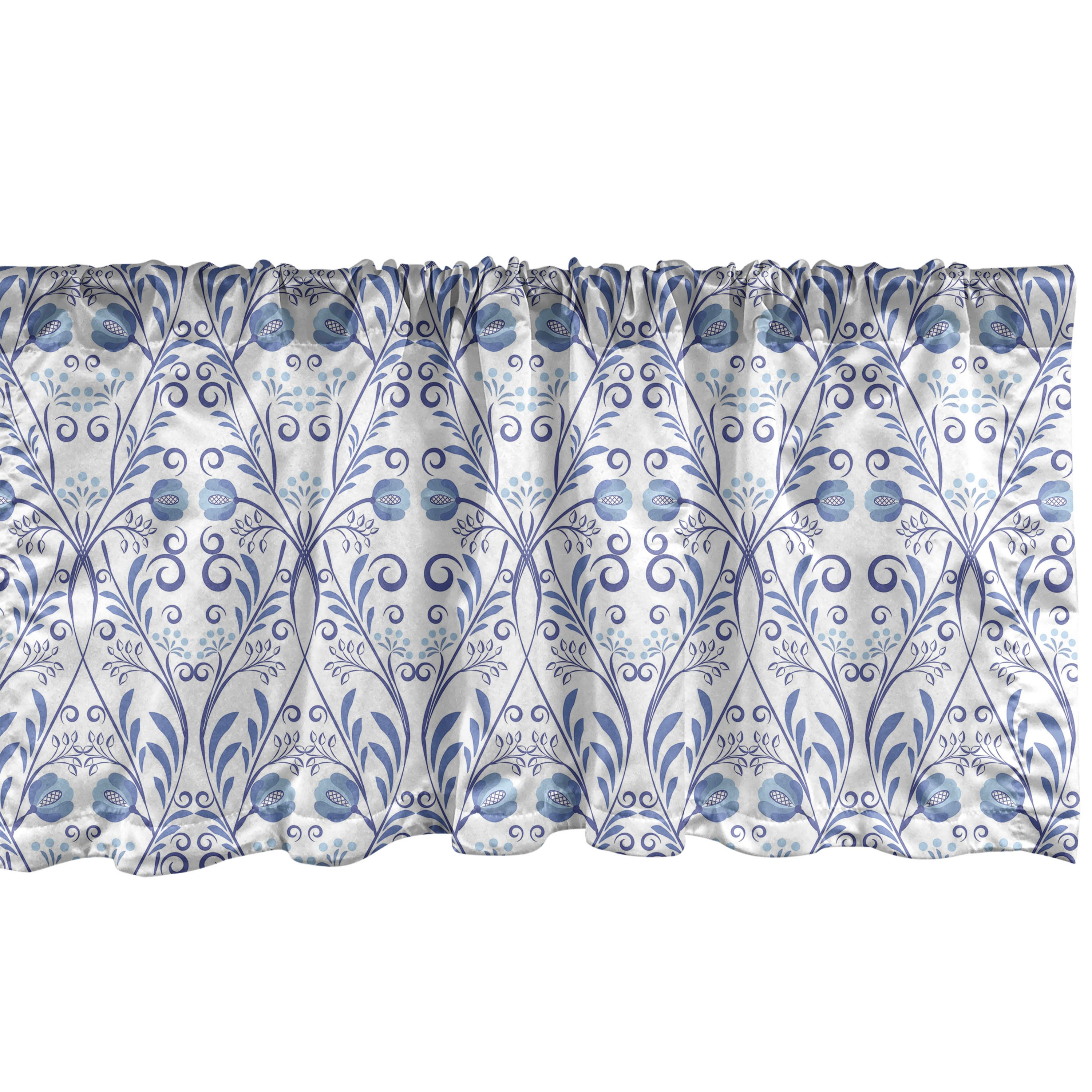 Ethnic Window Valance, Traditional Inspired Blossom Like Illustrated ...