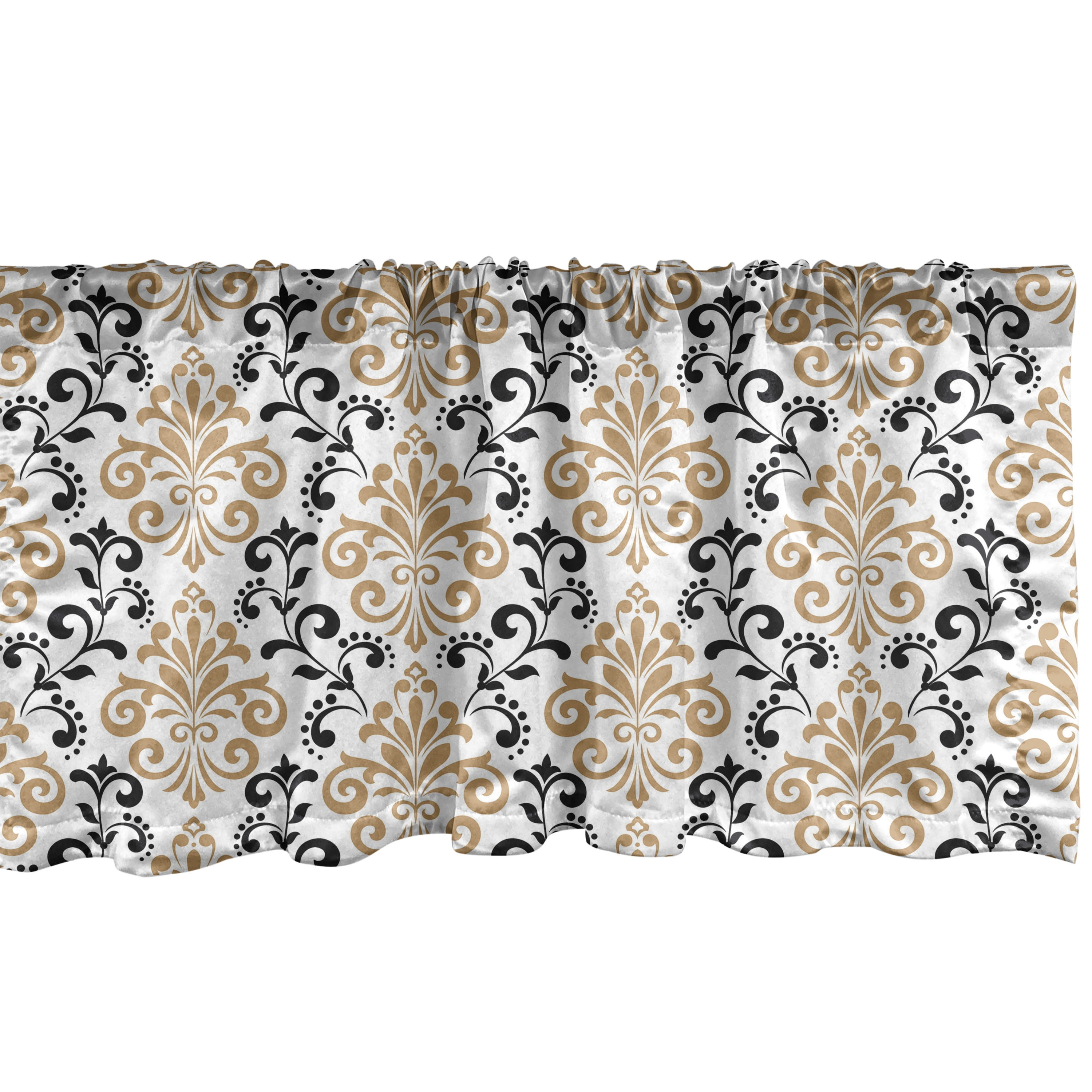 Ethnic Window Valance, Traditional Style Boho Damask Rococo Vibe ...