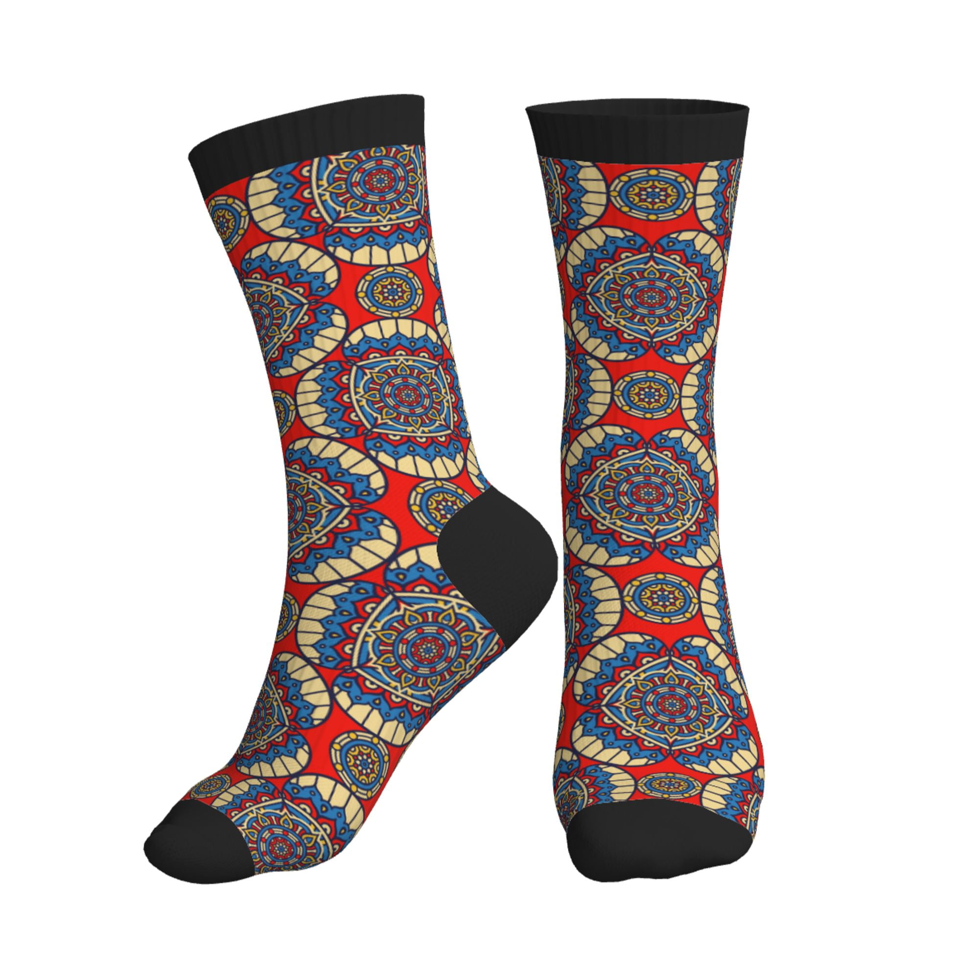 Ethnic pattern background Funny Socks For Men & Women-Gifts For Golfing ...