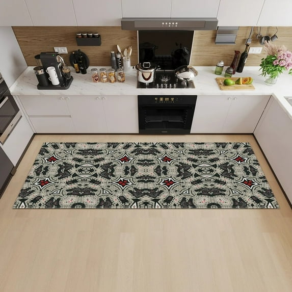 Ethnic style mat door kitchen bathroom bedroom bedside non-slip carpet ...