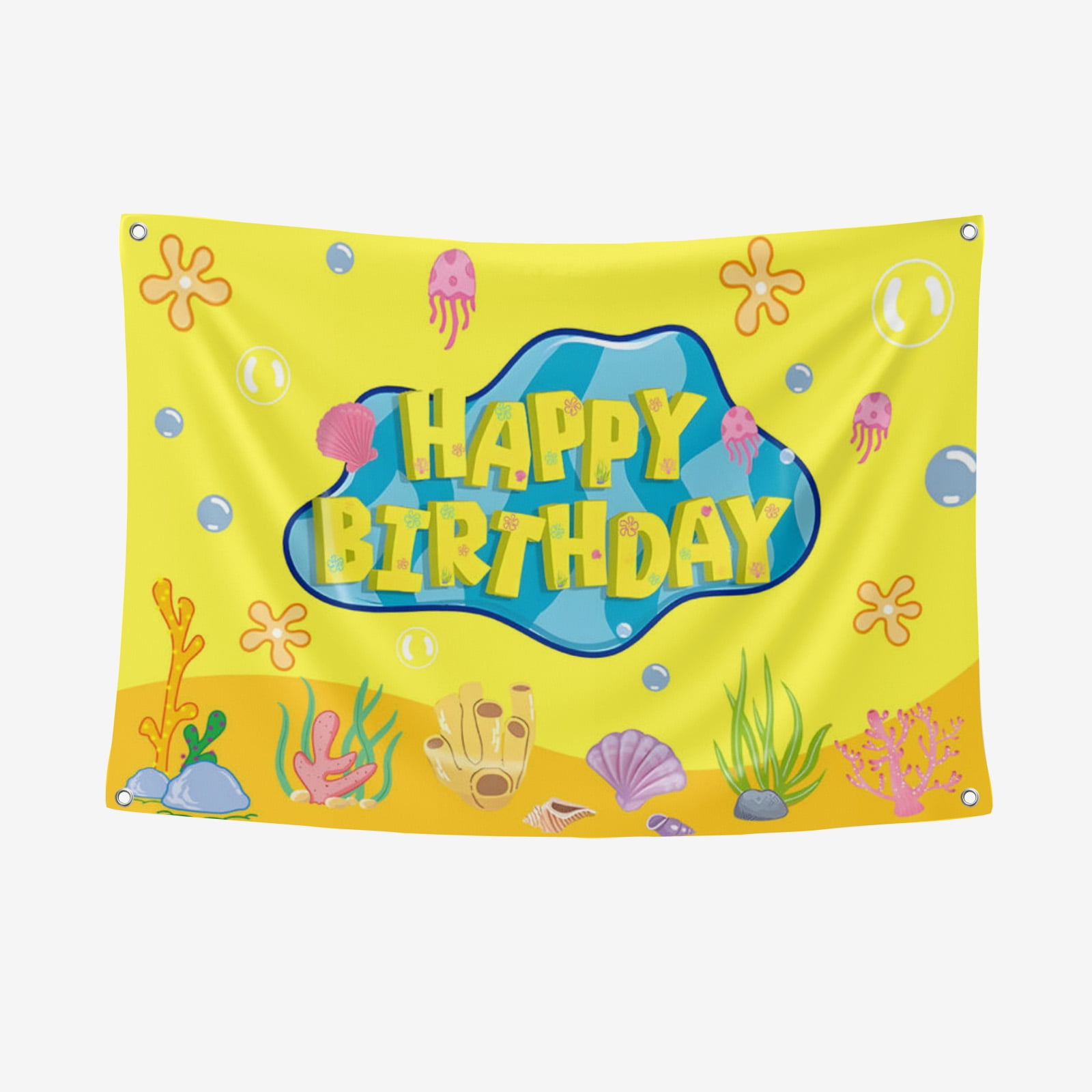 Ethyie Cartoon Underwater World Theme Polyester Backdrop - 1:1.5 Ratio ...