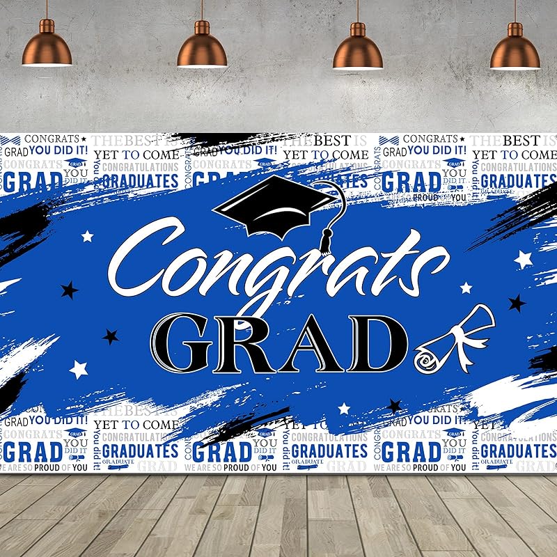 Ethyie Graduation Party Background Decoration Supplies Graduation ...