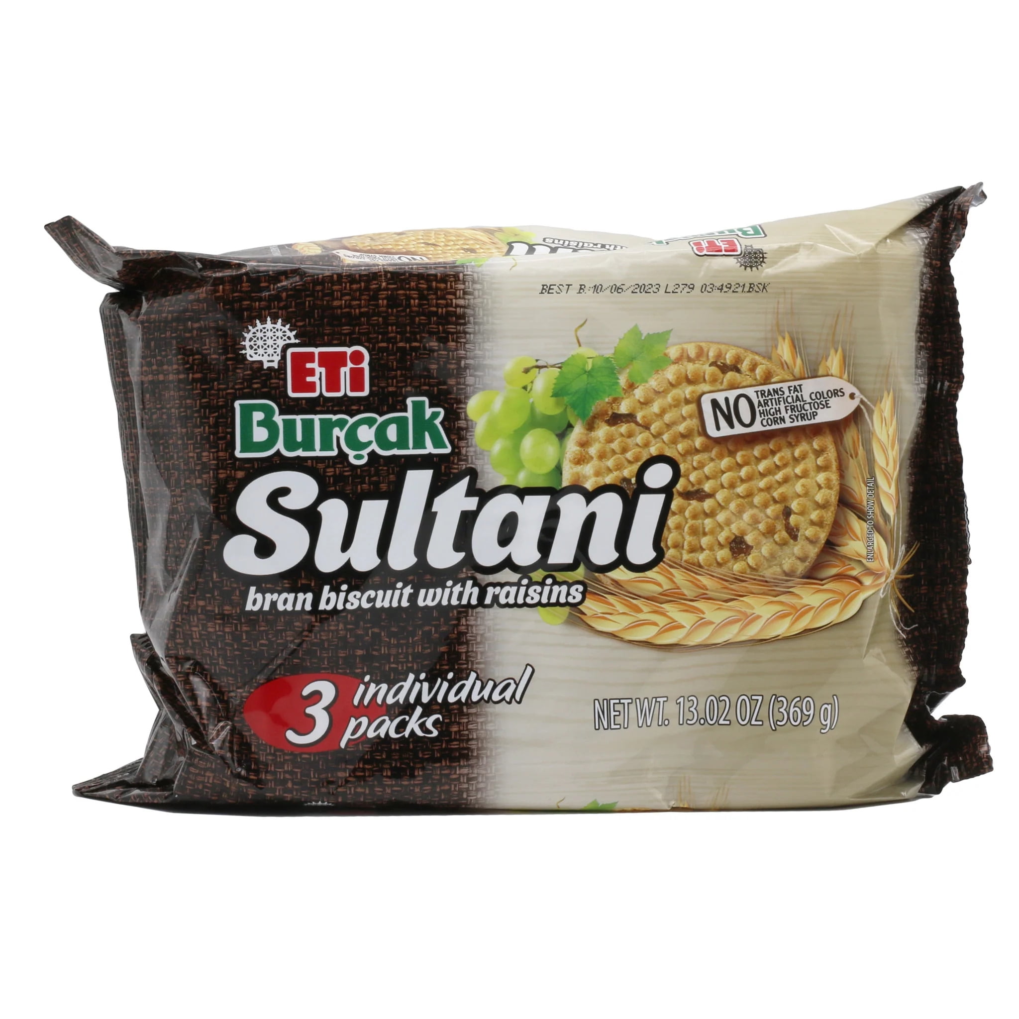Eti Burcak Sultani Biscuits 3 Pcs 13.02 Oz (369 Gr) - Walmart.com