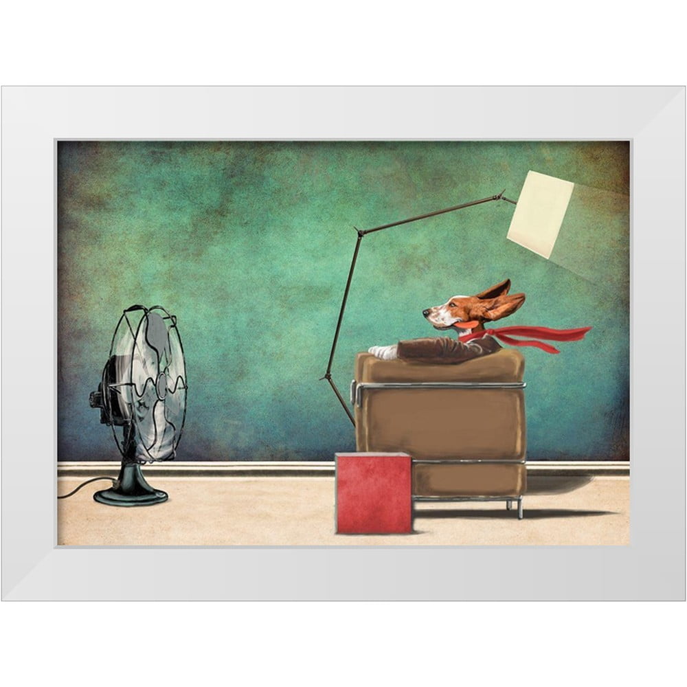 Etienne, Betie 32x24 White Modern Wood Framed Museum Art Print Titled ...