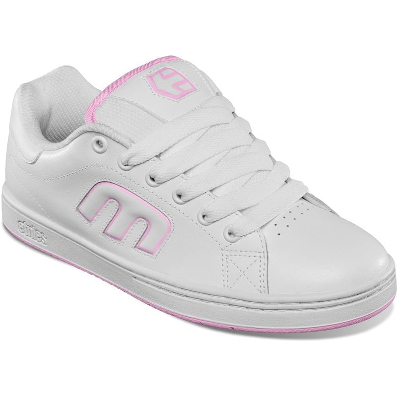 Etnies Womens Callicut Skate Shoe White/Pink - 4201000002-175 WHITE ...