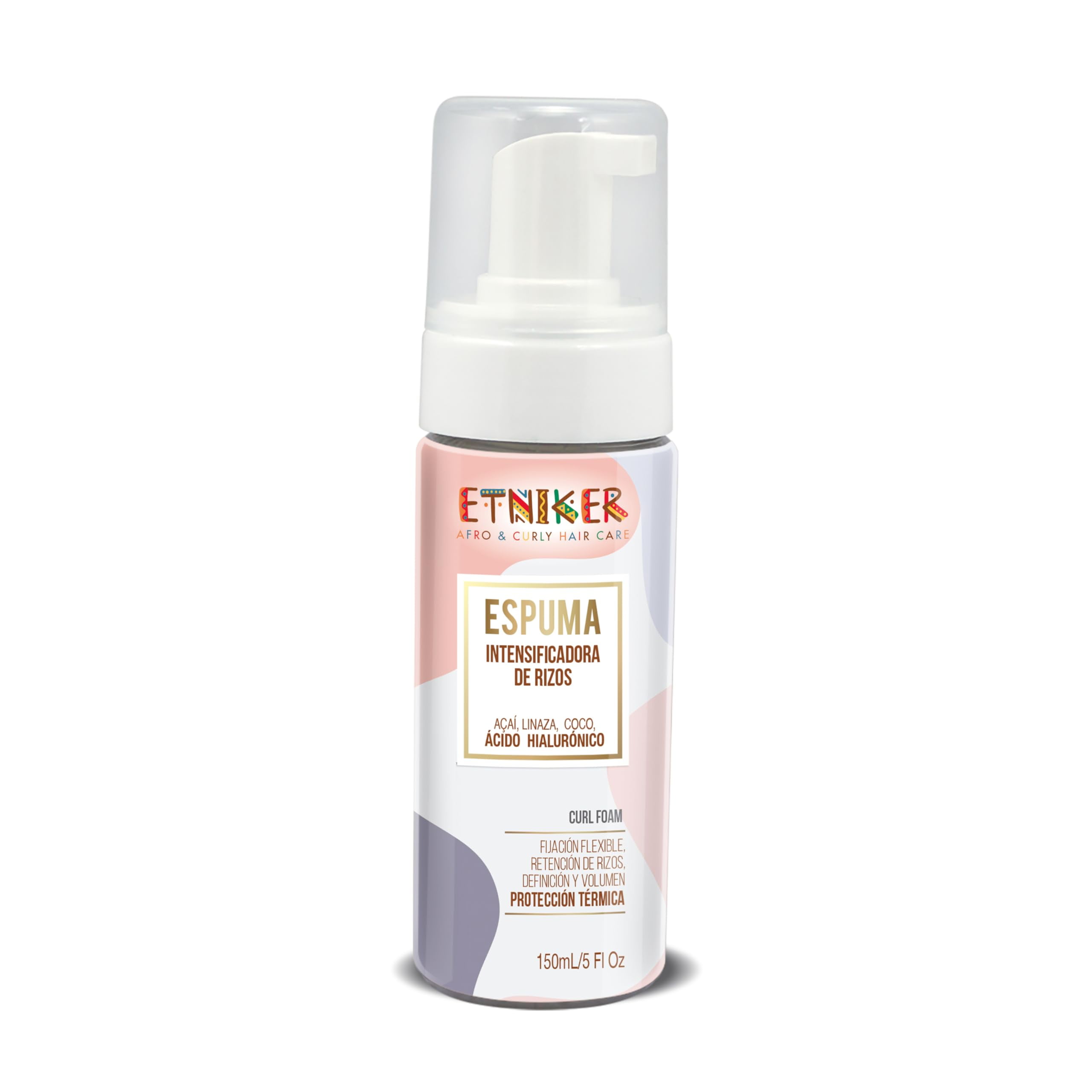 Etniker Curl Foam. Styling Foam for Curly & Wavy Hair. Frizz Control ...