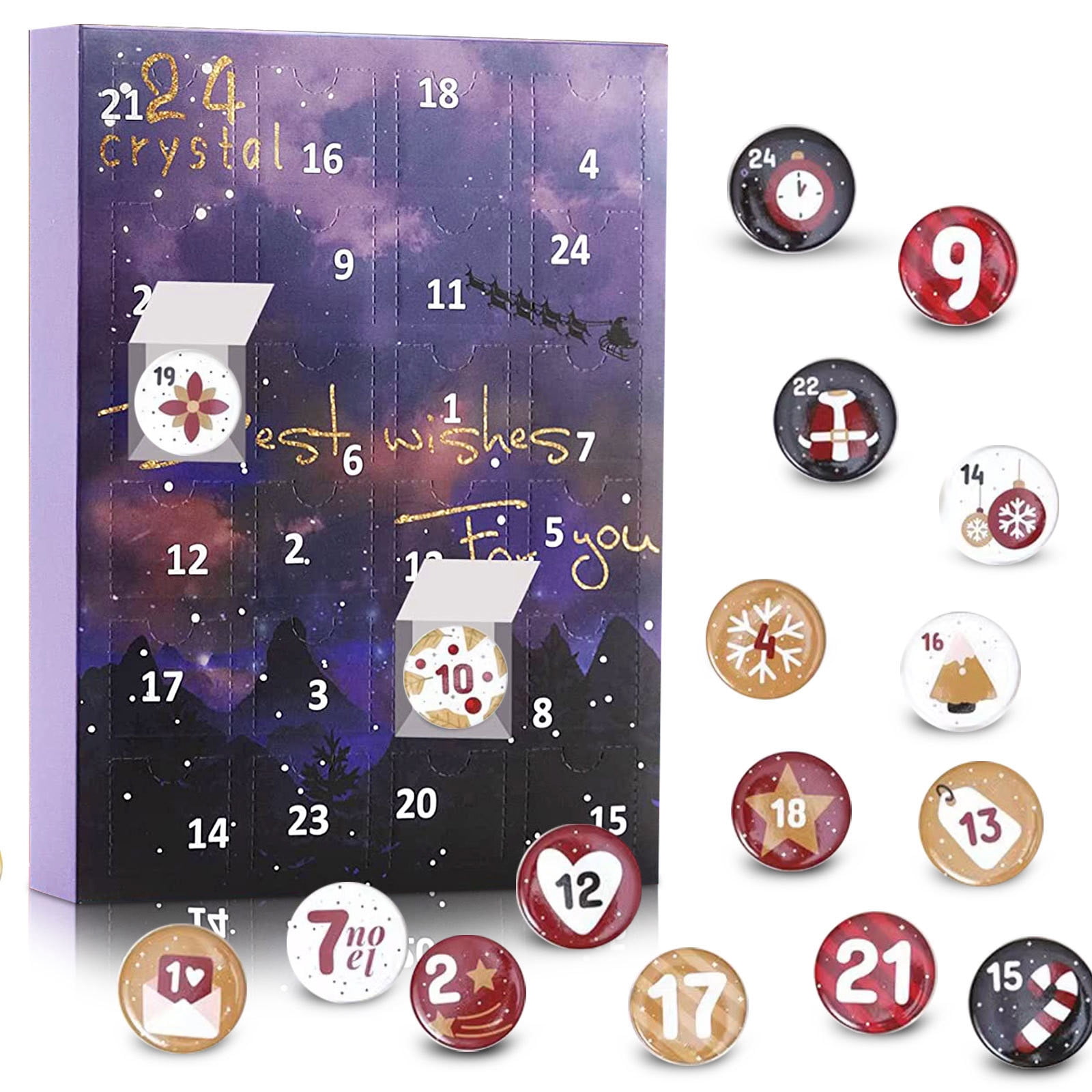 EtoileFigs Christmas Advent Calendar 2025 with 24 Collectible Medals ...