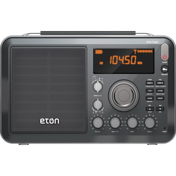 Eton, Elite Field Radio, BT Portable AM/FM Shortwave, Gray - Walmart.com