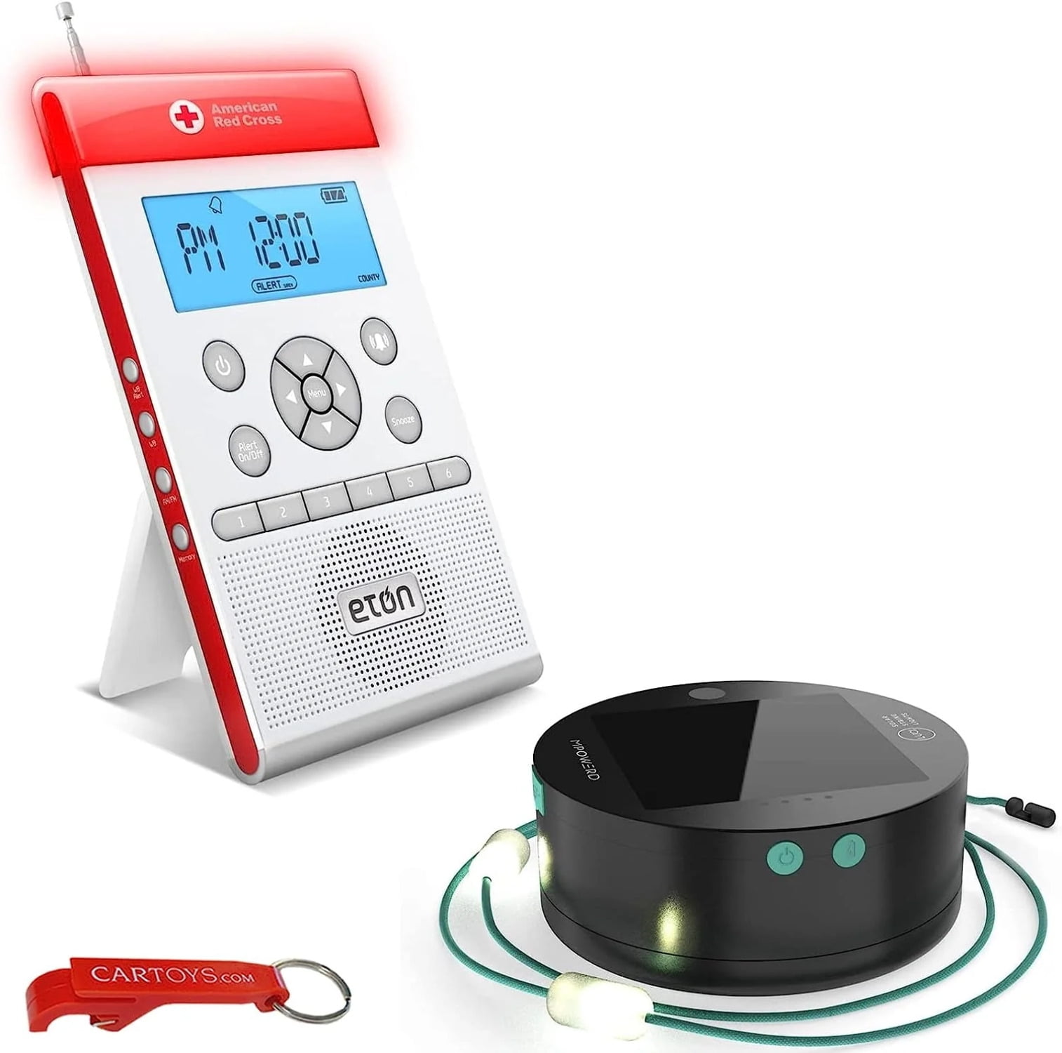 Eton ZoneGuard Compact Weather Alert Radio and MPOWERD Luci String ...
