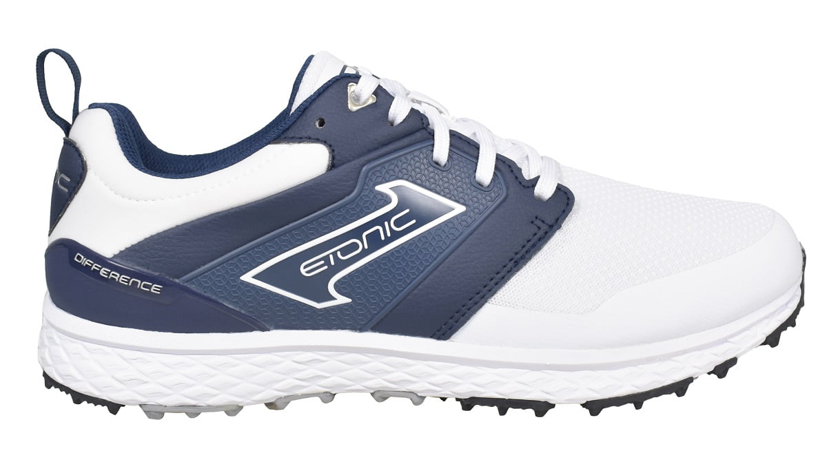 Etonic Golf Difference 2.0 Spikeless Shoes, White/Navy, 9 - Walmart.com