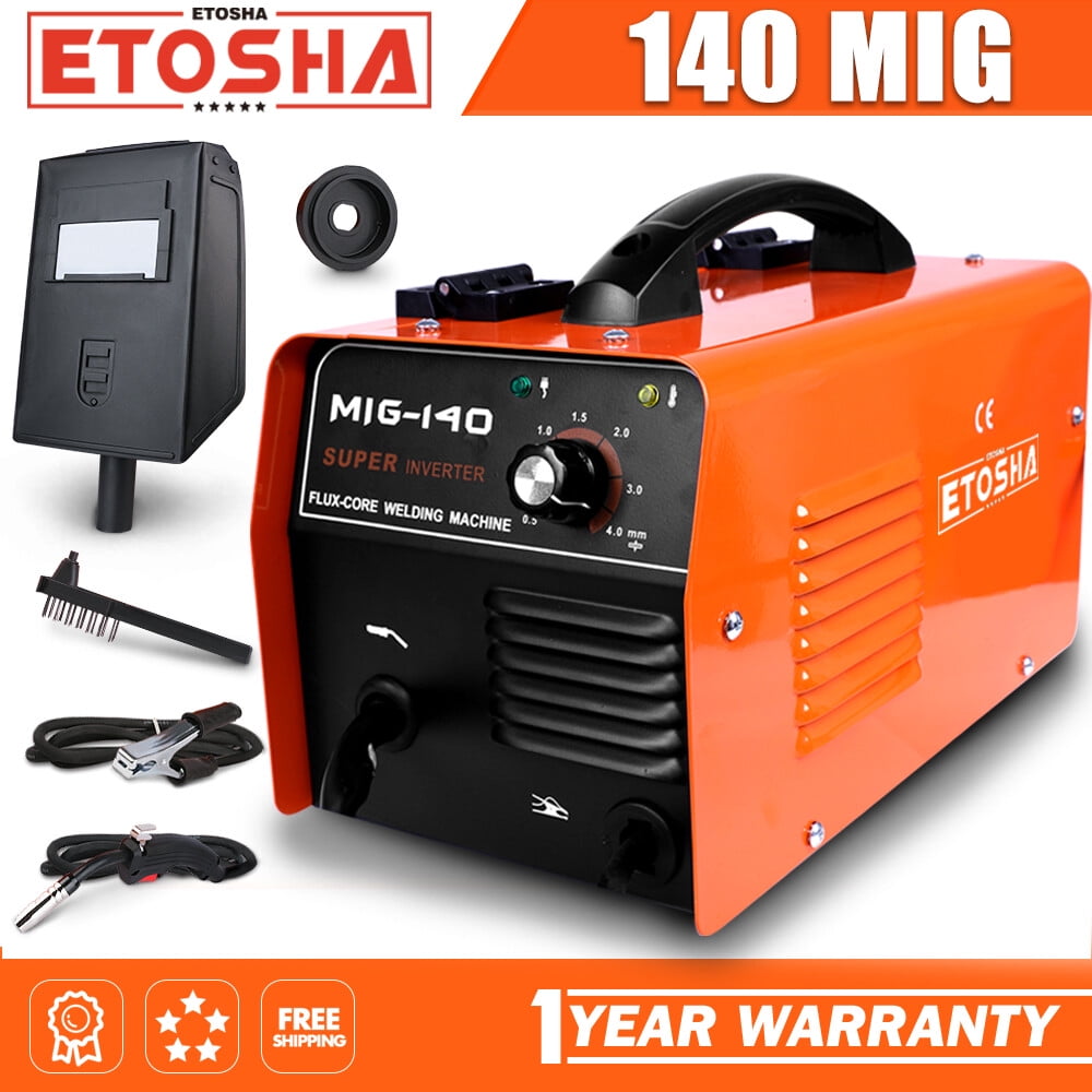 Etosha MIG 140 Welder Flux Core WIre Gasless Automatic Feed Welding ...