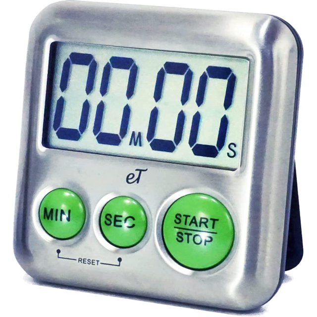 Etradewinds Elegant Stainless Steel Digital Kitchen Timer (Lime ...