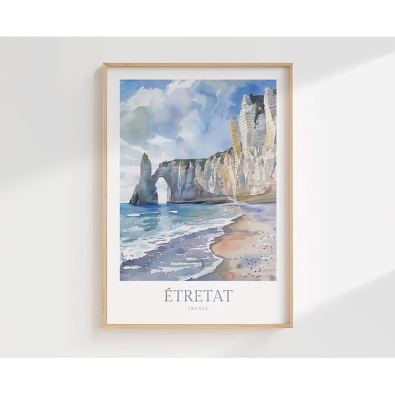 Etretat France Wall Art Decor Normandy Poster Poster, Unframed Size ...