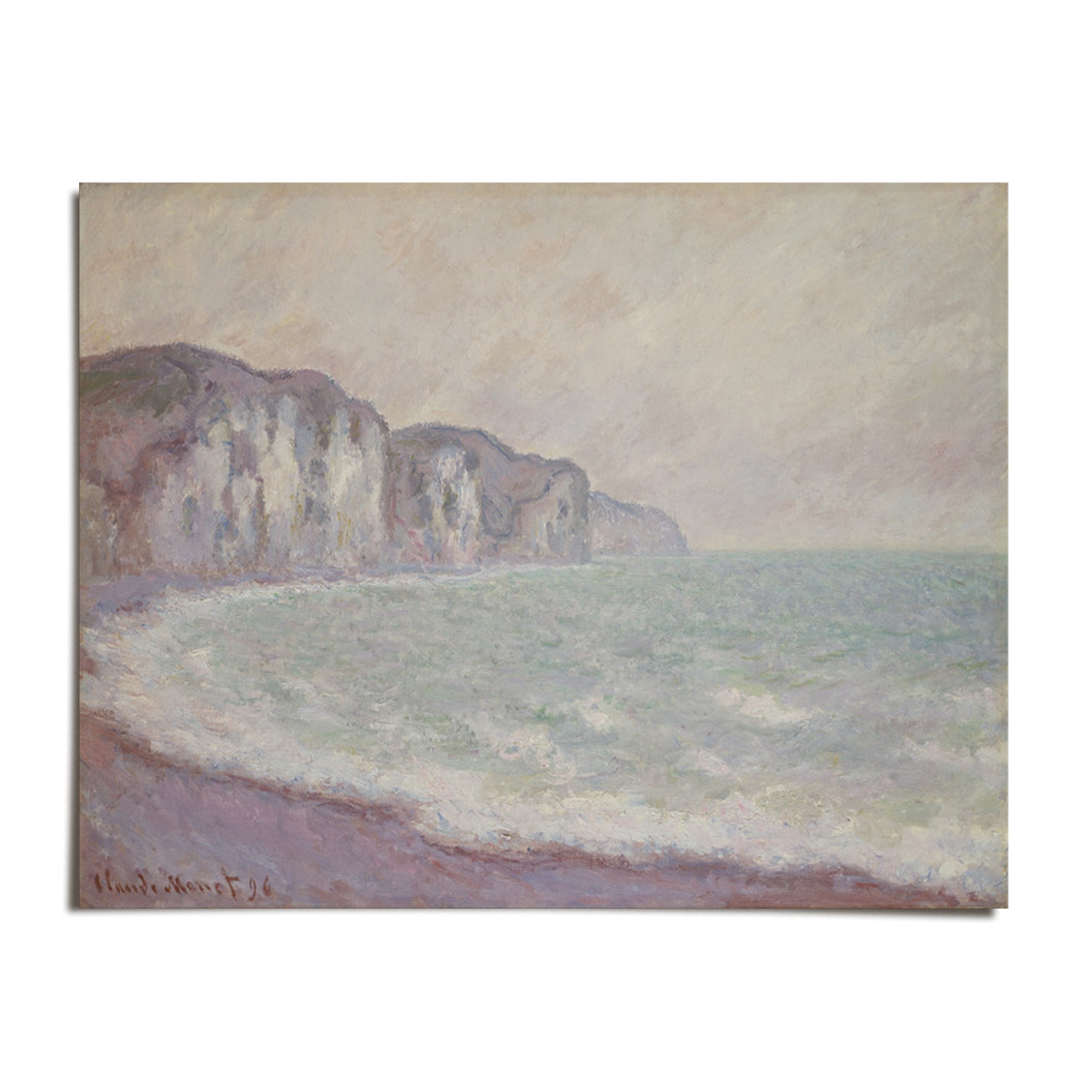 Etretat, The Beach And The Porte Daval, 1884 - Claude Monet - 11x14 ...