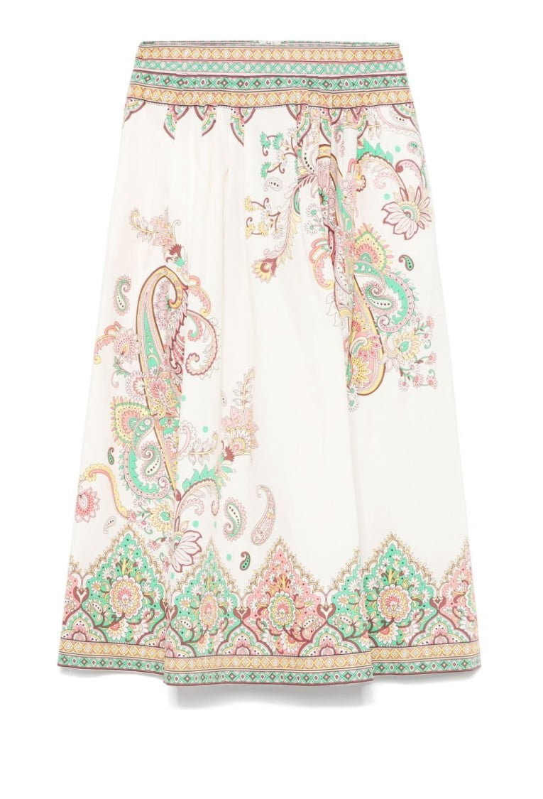 Etro Flowing Midi Skirt With Paisley Patterns (Women's) - Walmart.com