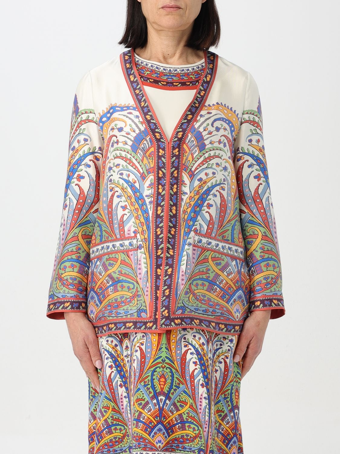 Etro Jacket Woman Yellow Cream Woman - Walmart.com