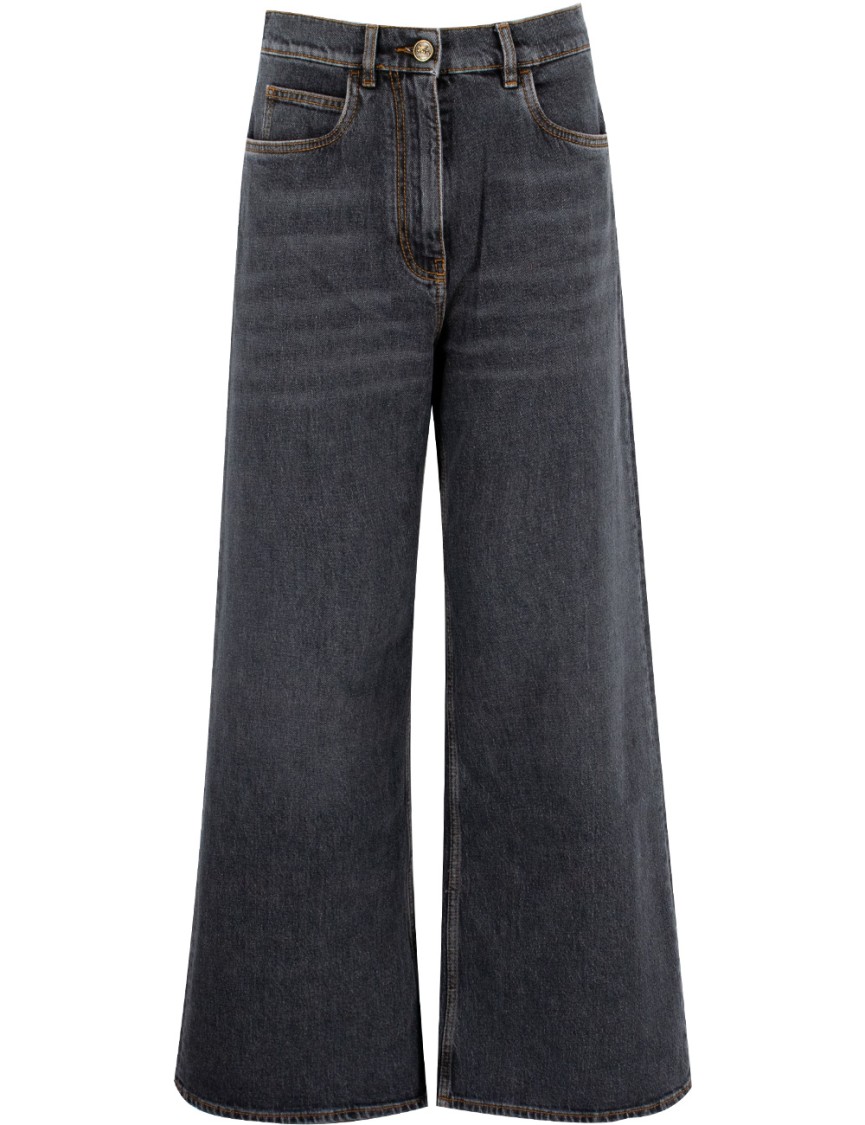 Etro High Waisted Jeans Mens 3628