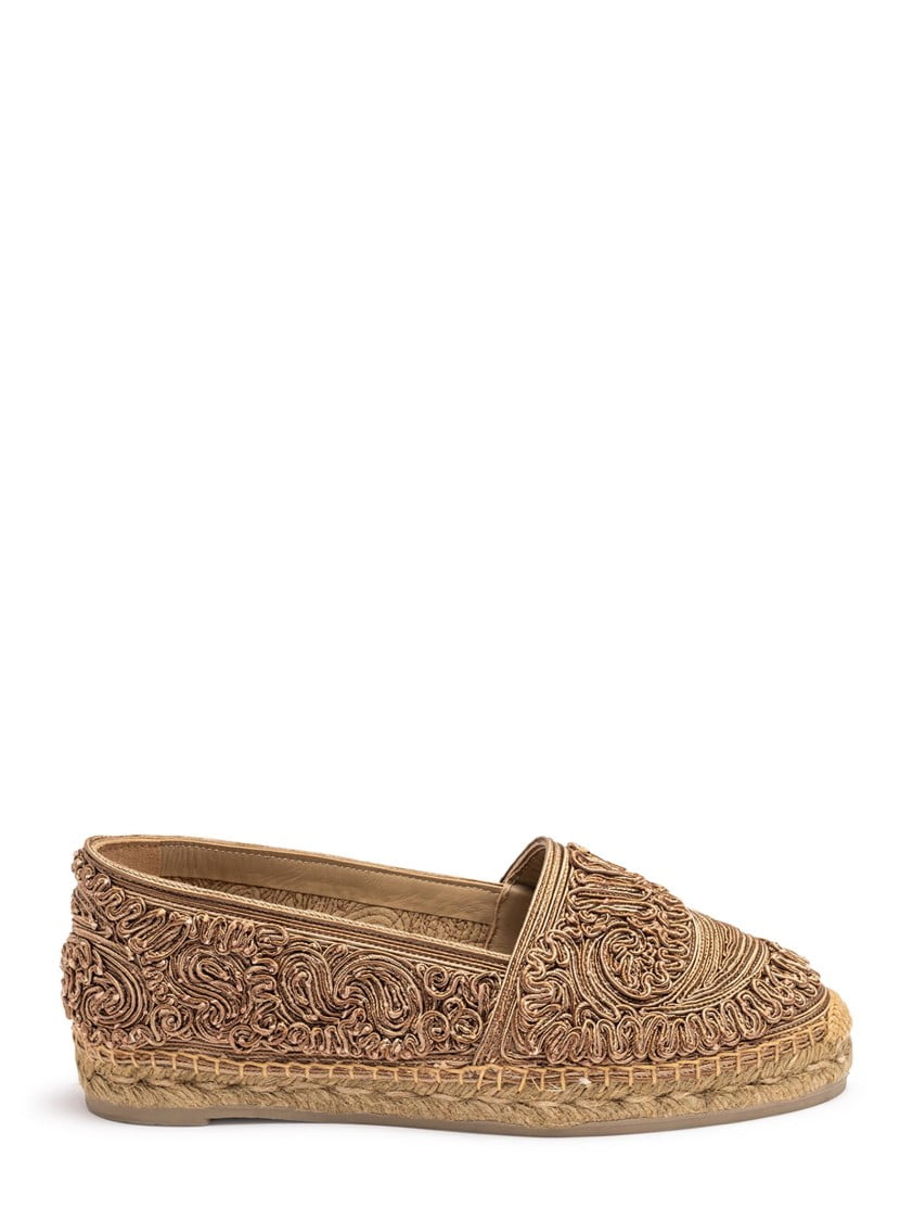 Etro Women's Beige Espadrilles With Cornely Embroidery And Jute Sole ...