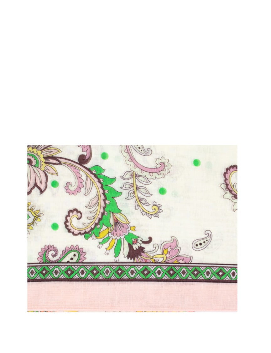 Etro Women's Paisley Motif Scarf With Floral Design Multicolor ...