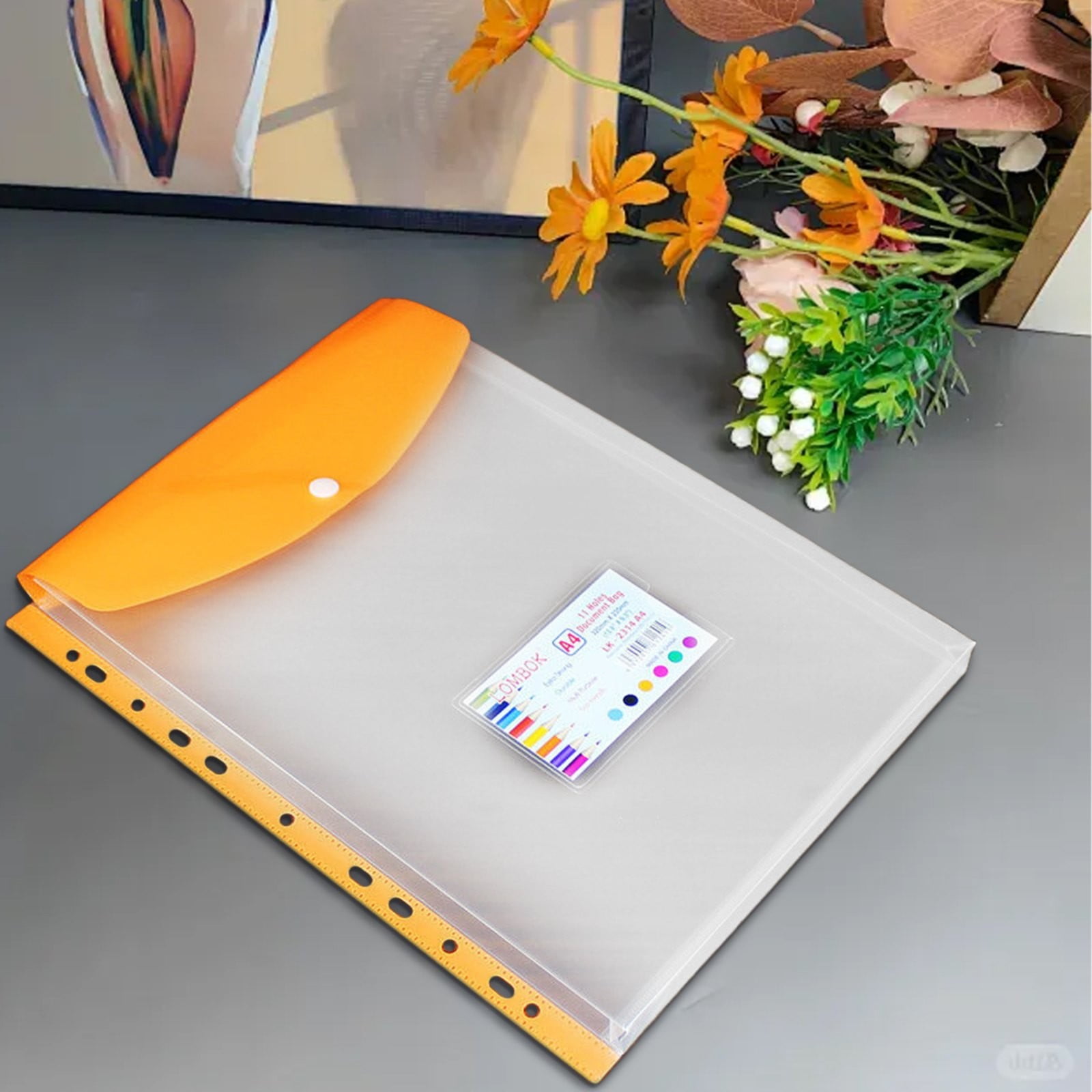 Etsjal 1 Pack Binder Pockets for 2/3/4 Ring Binder, Binder Folders with ...