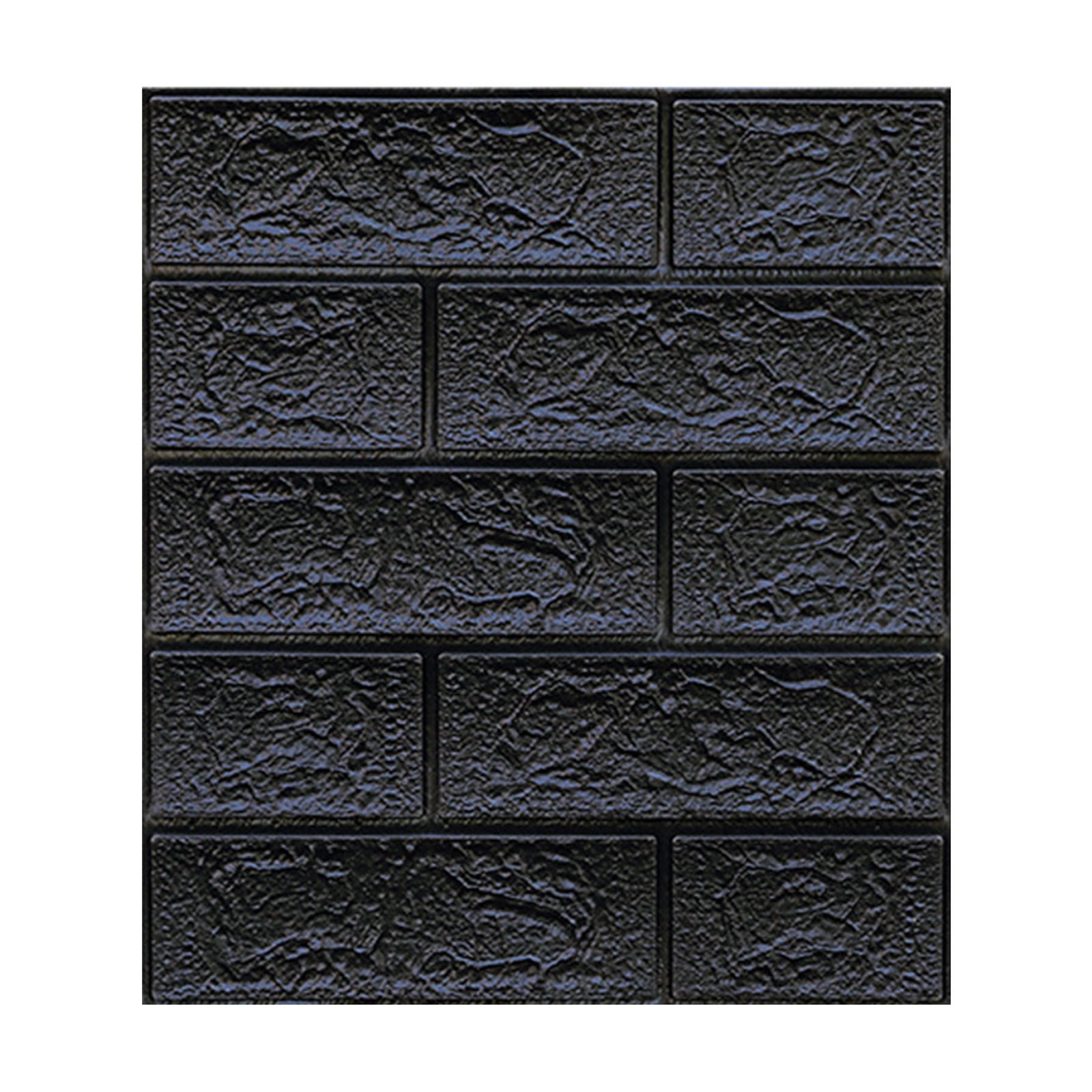 Etsjal New PE Foam 3D DIY Wall Decor Embossed Brick Stone Color Tile ...