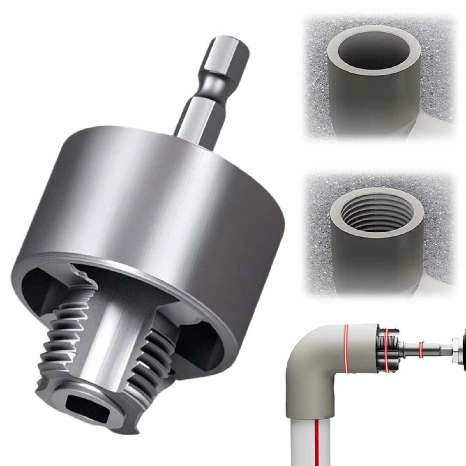 Etsjal PVC Pipe Internal & 2025 External Thread Tool Integrated ...