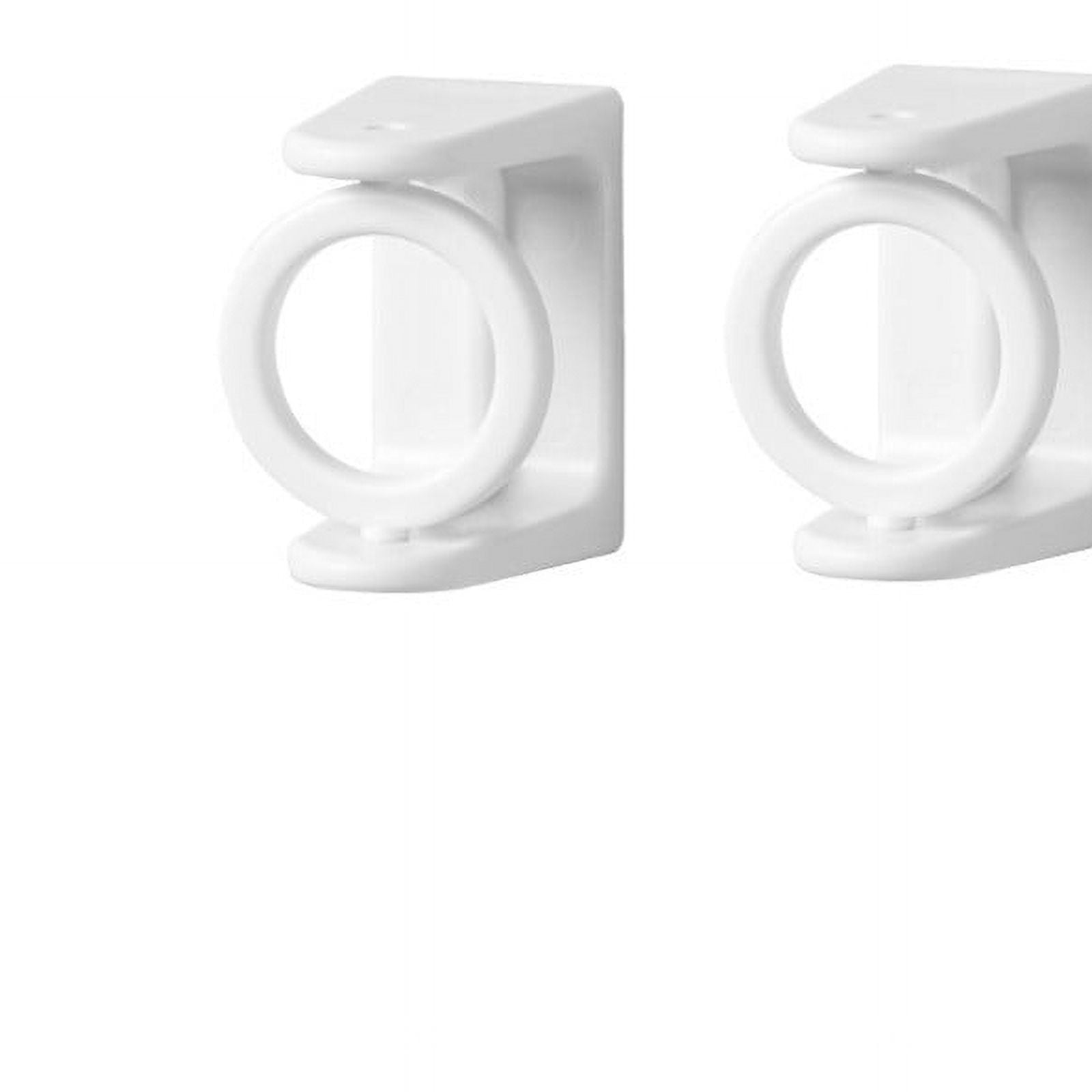 Etsjal Rotating Ring Curtain Rod Brackets, No Drill Adjustable Curtain ...