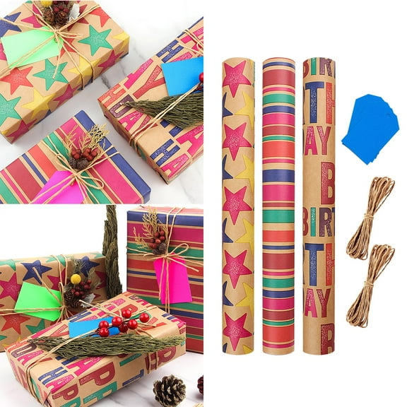 Fufafayo under $5 Gift Wrapping Paper, Festival Birthday Wrapping Paper ...