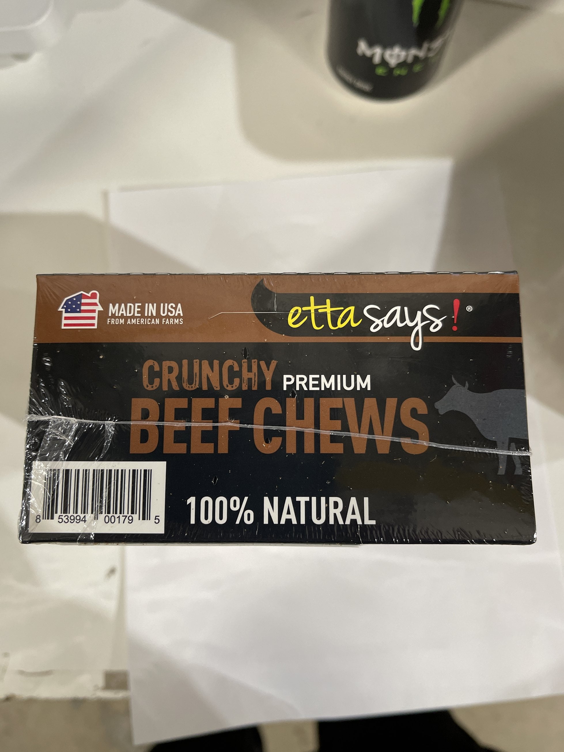 Etta Says! Crunchy Beef Chews Dog Treats, 36 count - Walmart.com