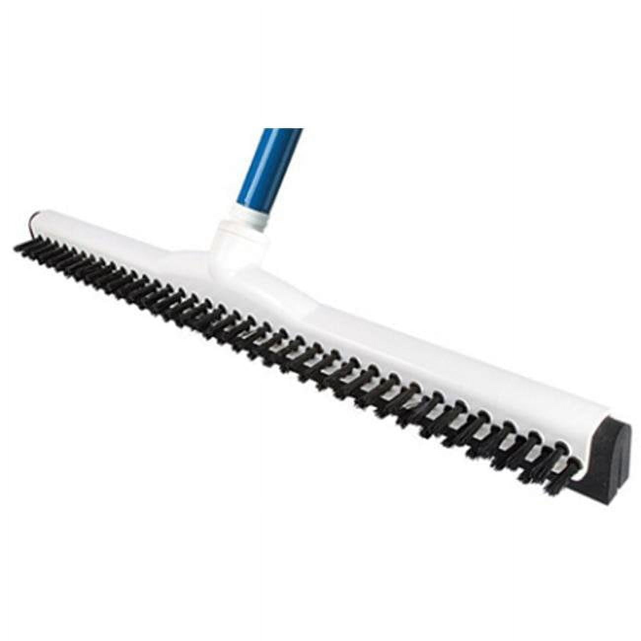 Ettore 48240 18 in. Wipe N Dry Floor Squeegee with Brush Handle ...