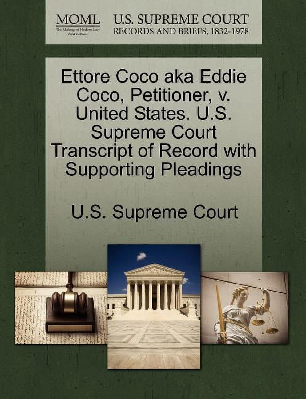 Ettore Coco Aka Eddie Coco, Petitioner, V. United States. U.S. Supreme ...