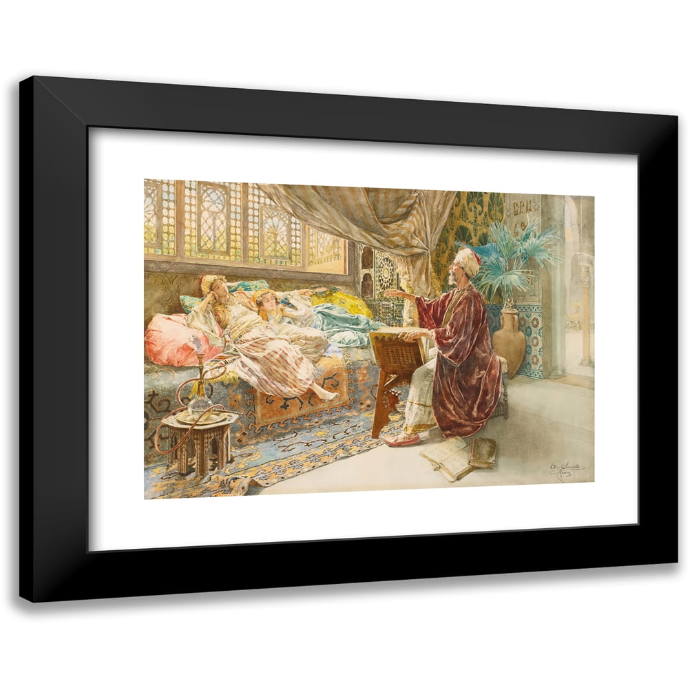 Ettore Simonetti 18x14 Black Modern Framed Museum Art Print Titled ...