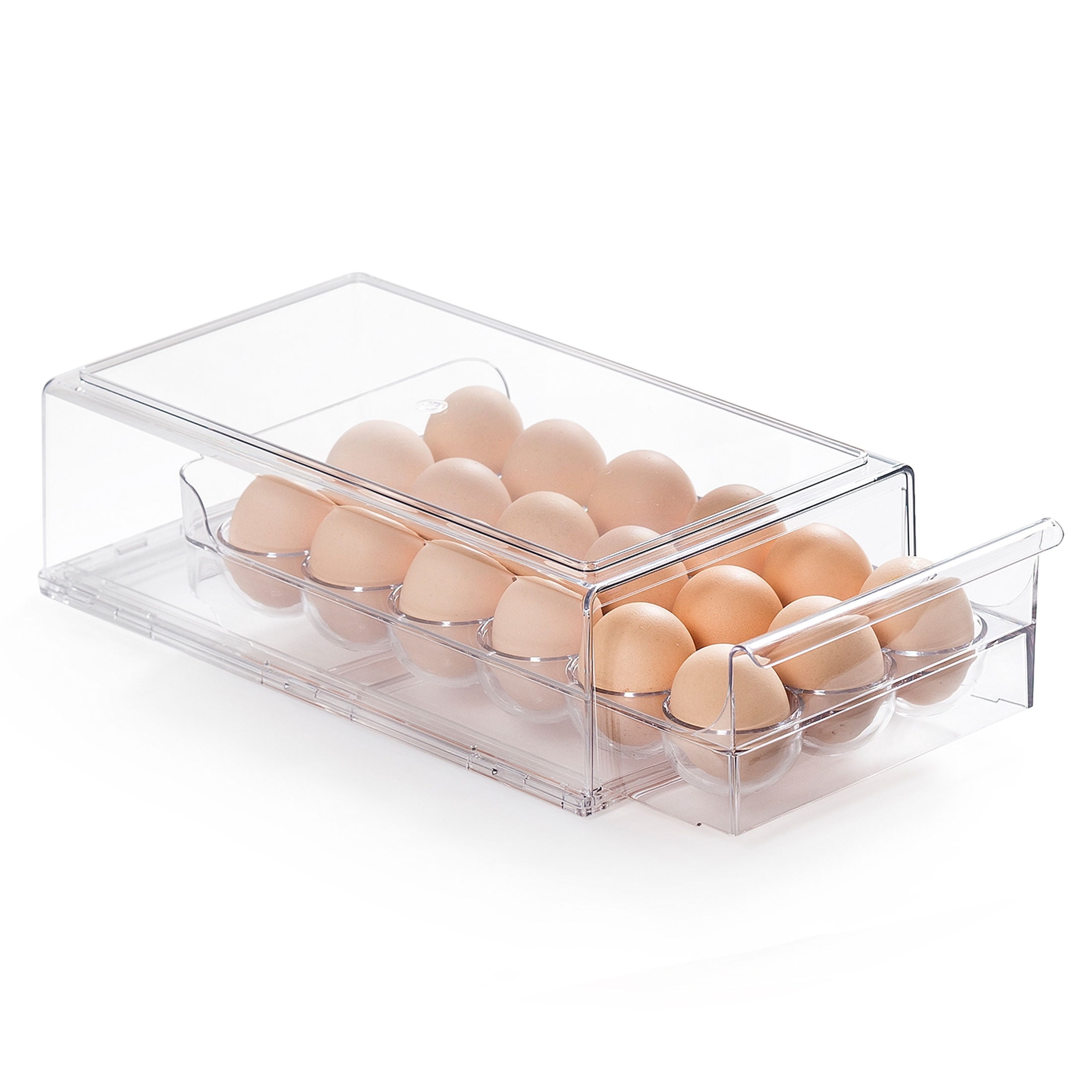 Ettori Egg Storage Container for Refrigerator Plastic Organizer Bins ...