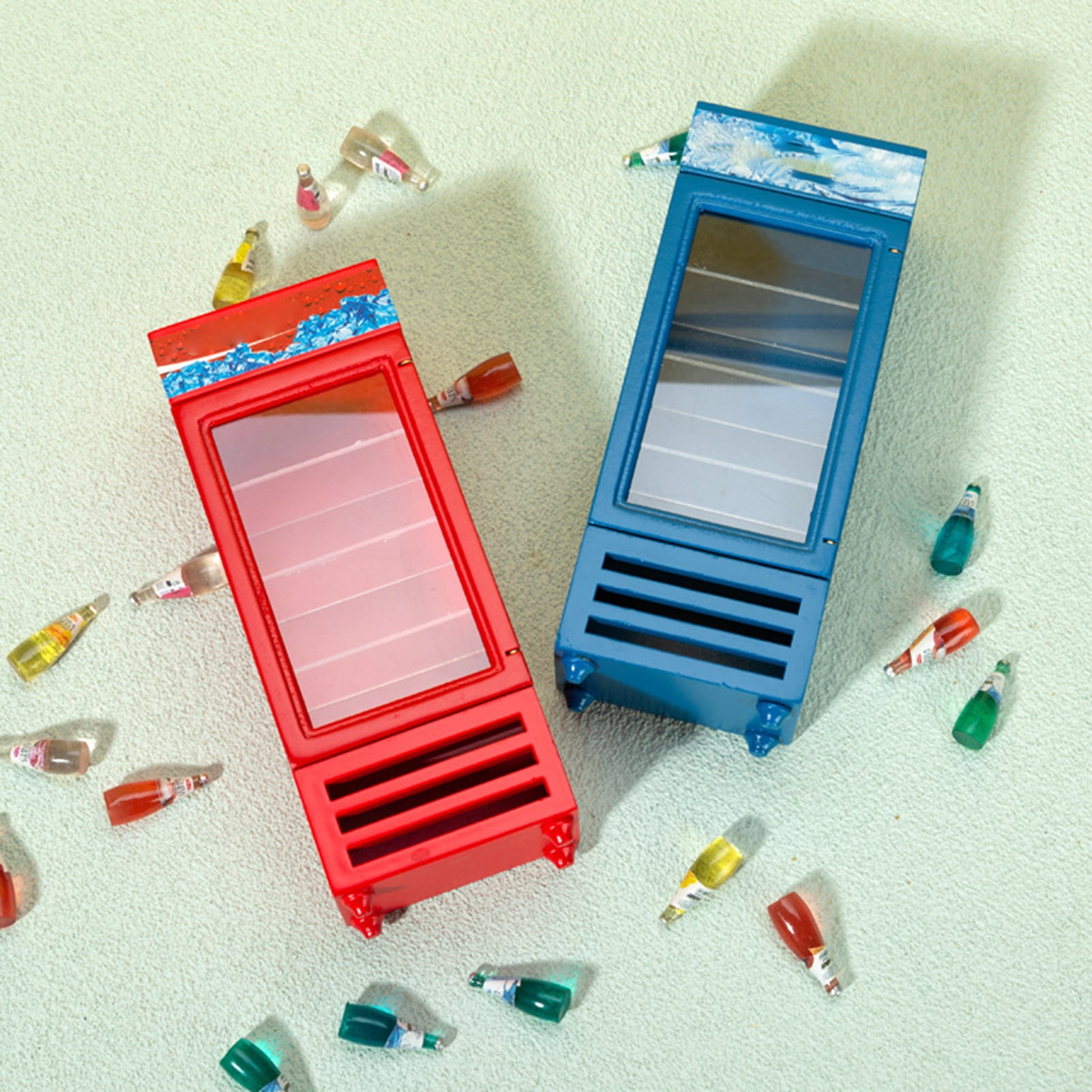 Ettsollp 1:12 Miniature Refrigerator Anti-Fade Three-dimensional Burr ...