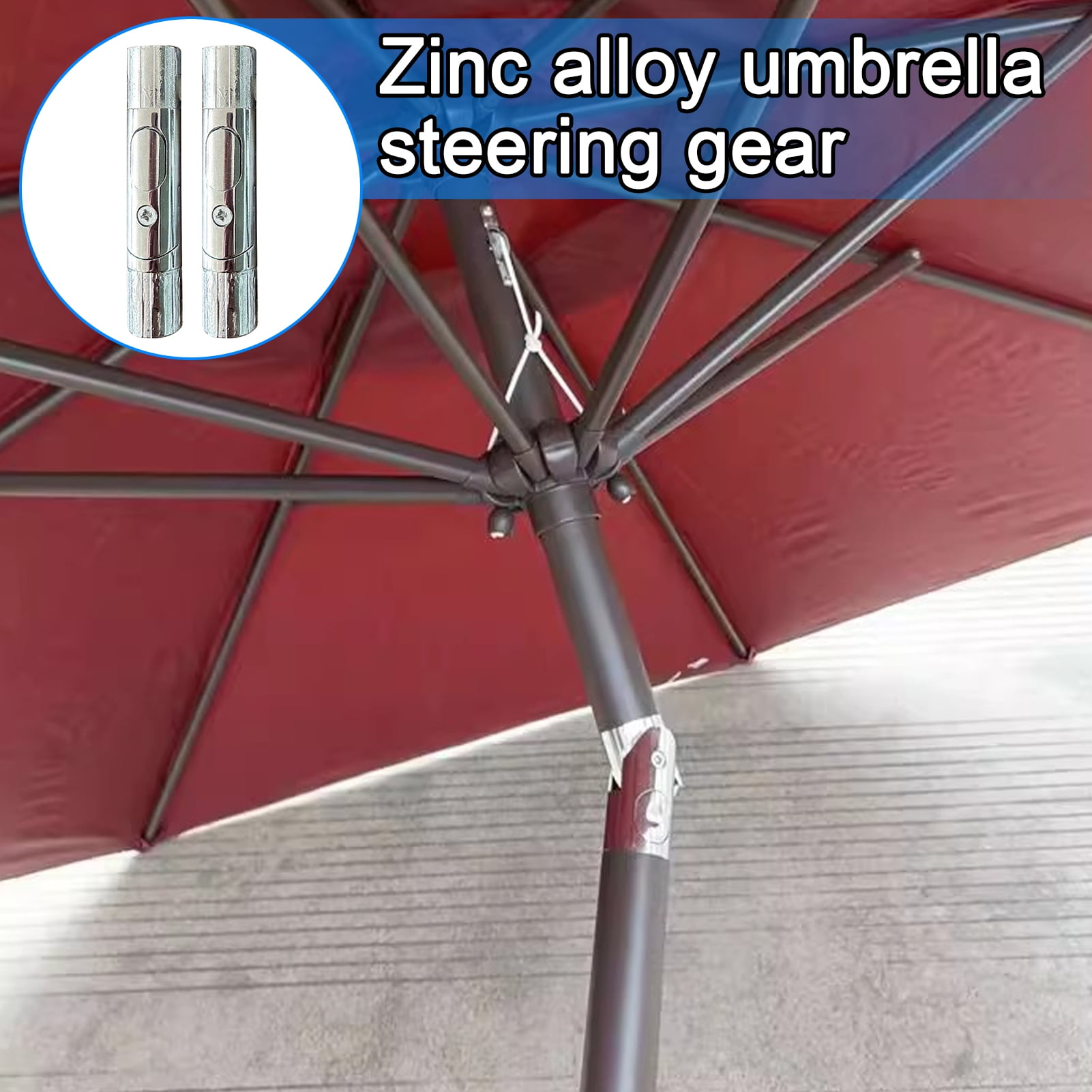 Ettsollp 1/2Pcs Zinc Alloy Patio Umbrella Diverter Heavy Duty Outdoor ...